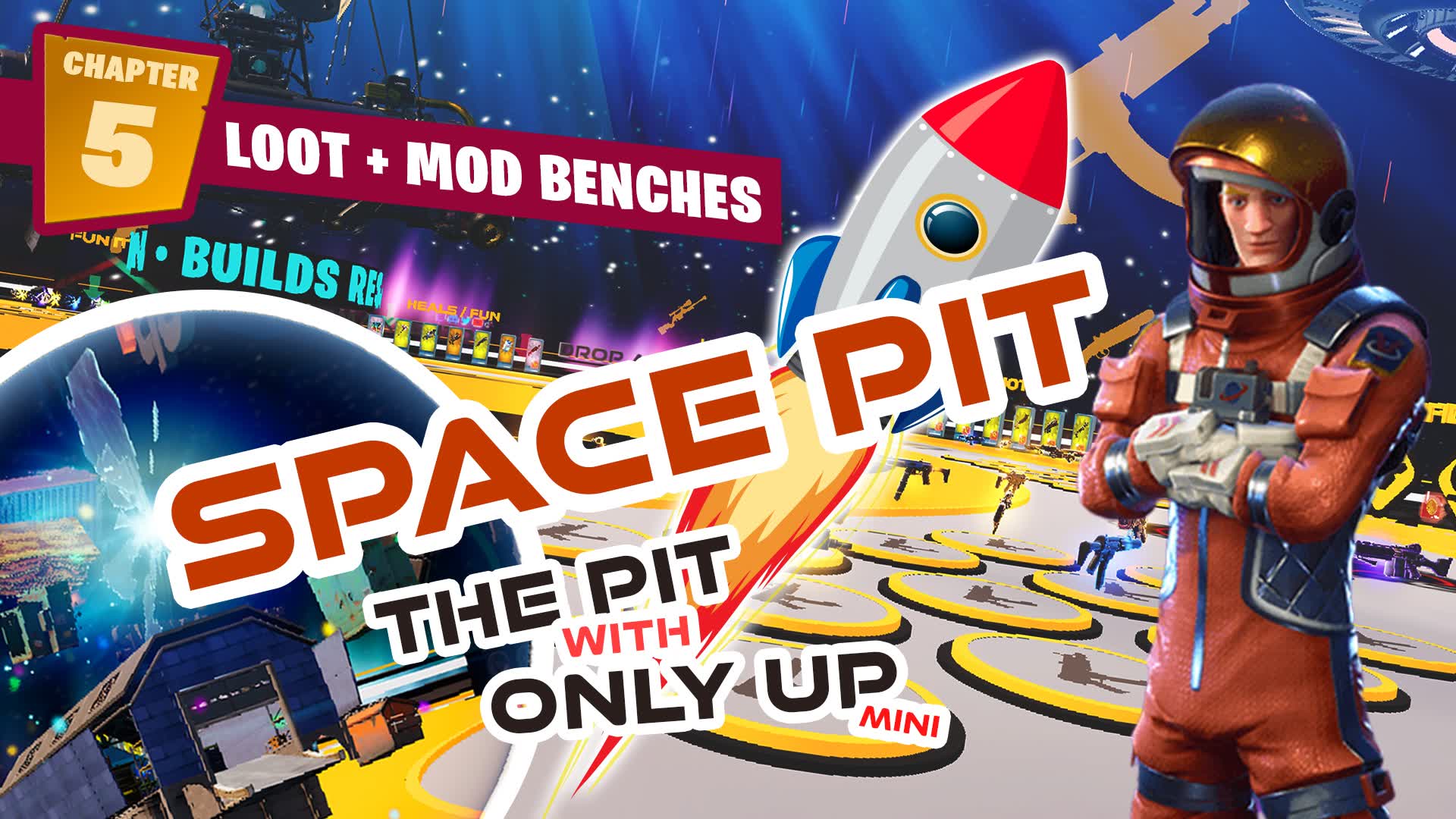 🌠 SPACE PIT 🚀 5384-1531-0881 by maxtenton - Fortnite Creative Map Code - Fortnite.GG