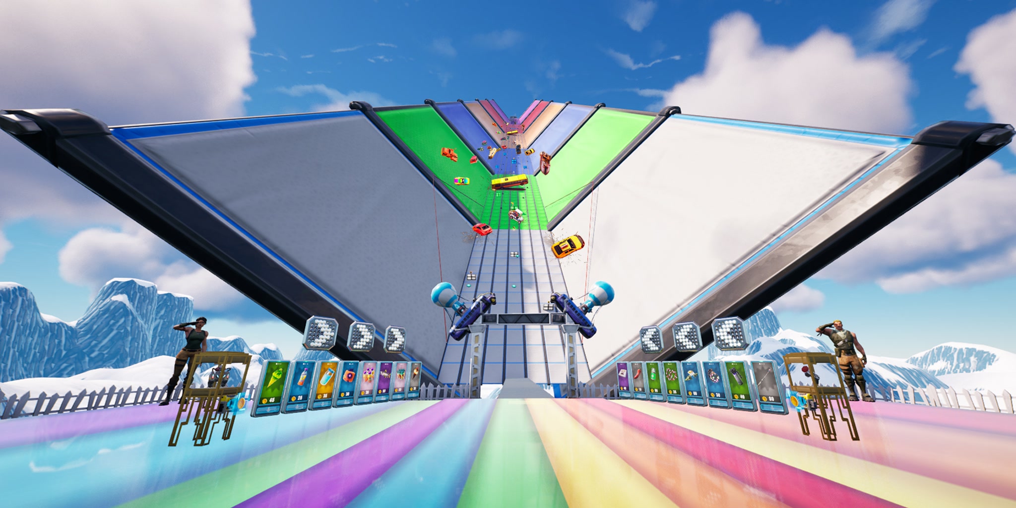 MEGA RAMP RUSH 8485-2112-0209 by birdbrain - Fortnite Creative Map Code ...