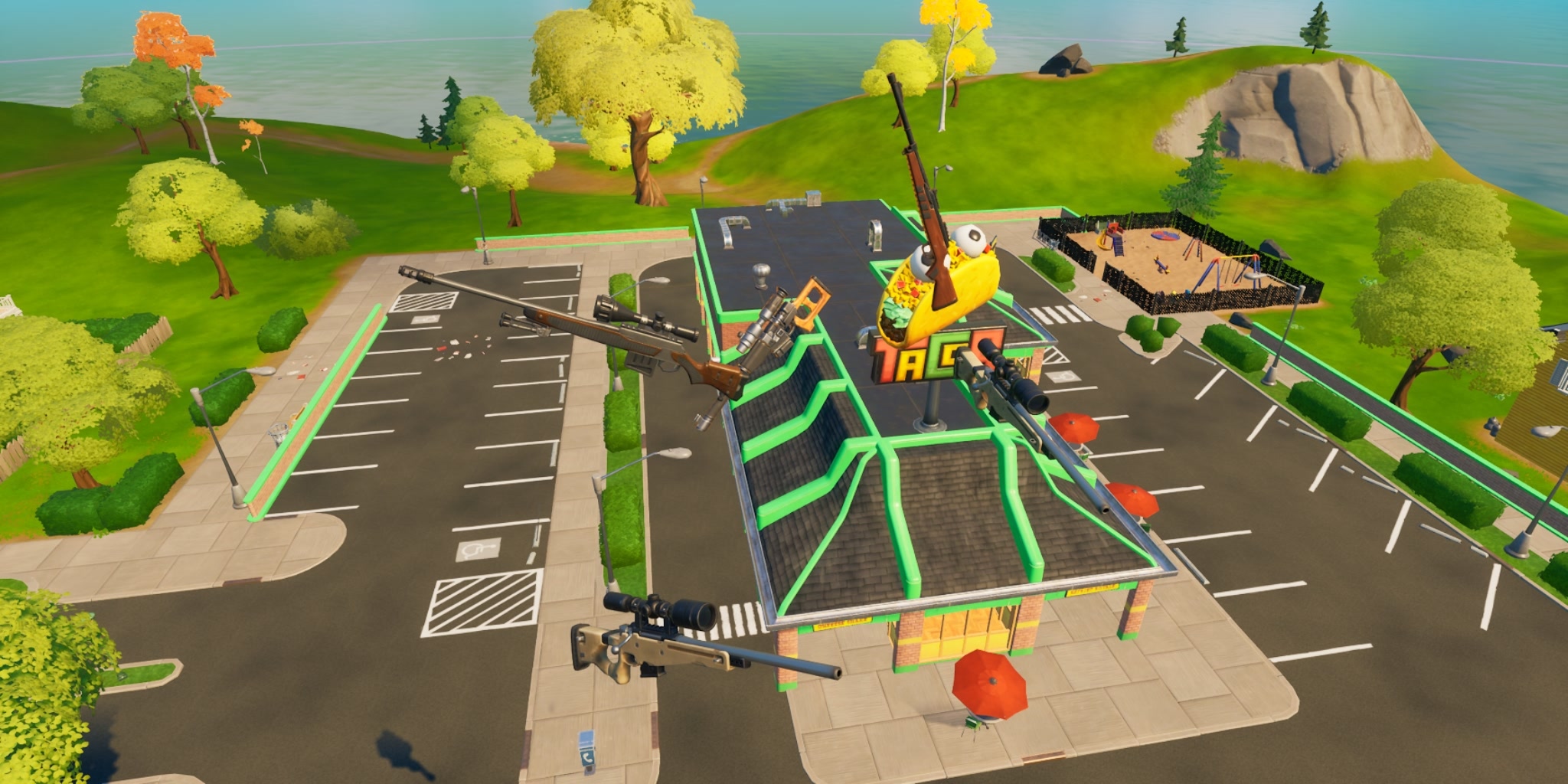 Greasy Grove Sniper Wars 8023-5656-6160 by e2d2 - Fortnite Creative Map ...