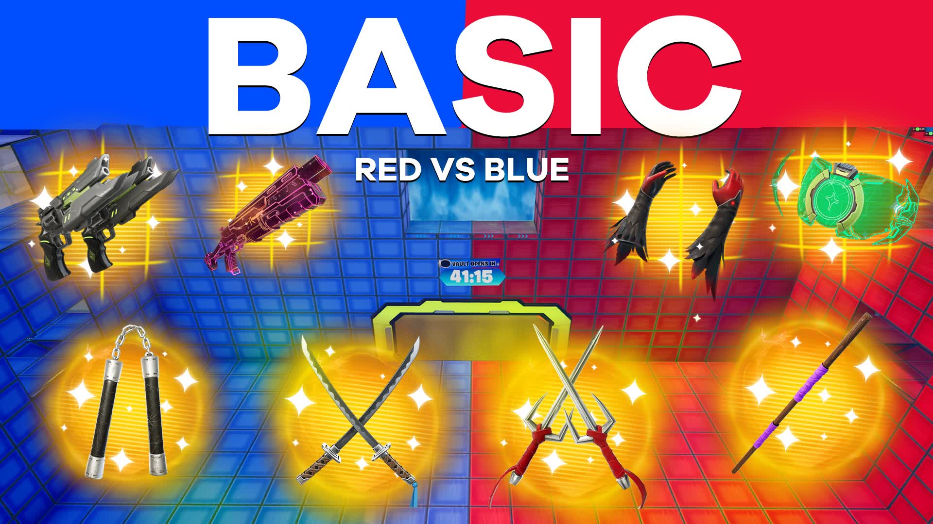 BASIC RED VS BLUE 🔴🔵 9883-2256-0092 by zappedxp - Fortnite Creative Map ...
