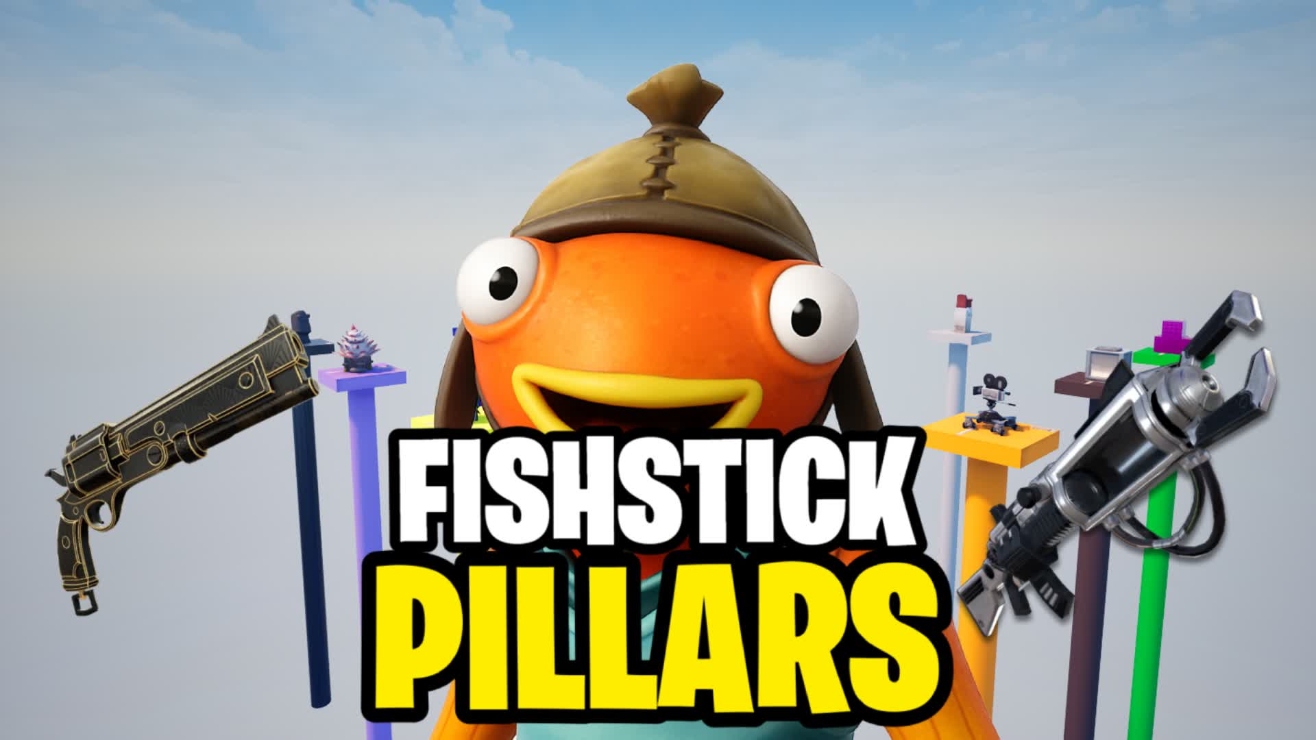 Fishstick Pillars! 🐟 4140-1721-9009 by gnlsh - Fortnite Creative Map Code - Fortnite.GG