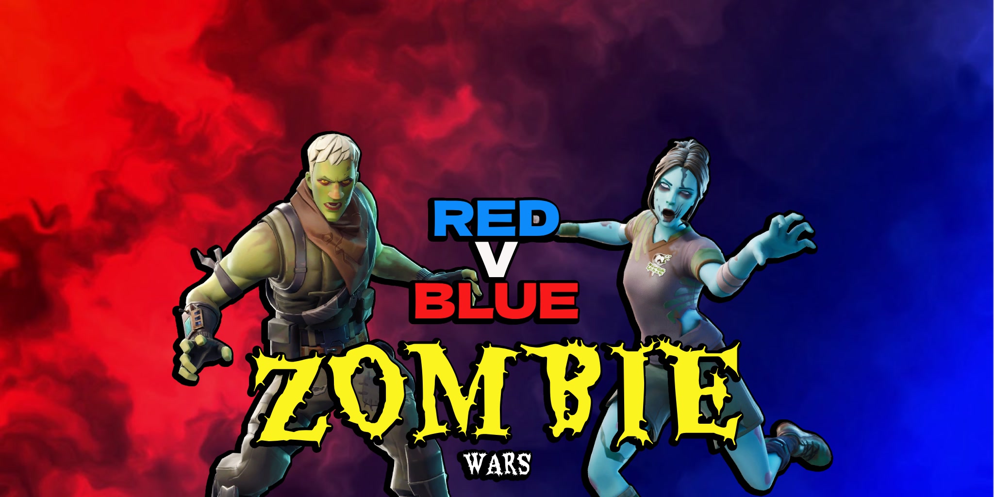 RED V BLUE ZOMBIE WARS 8633-1441-7094 by g1dds - Fortnite Creative Map ...