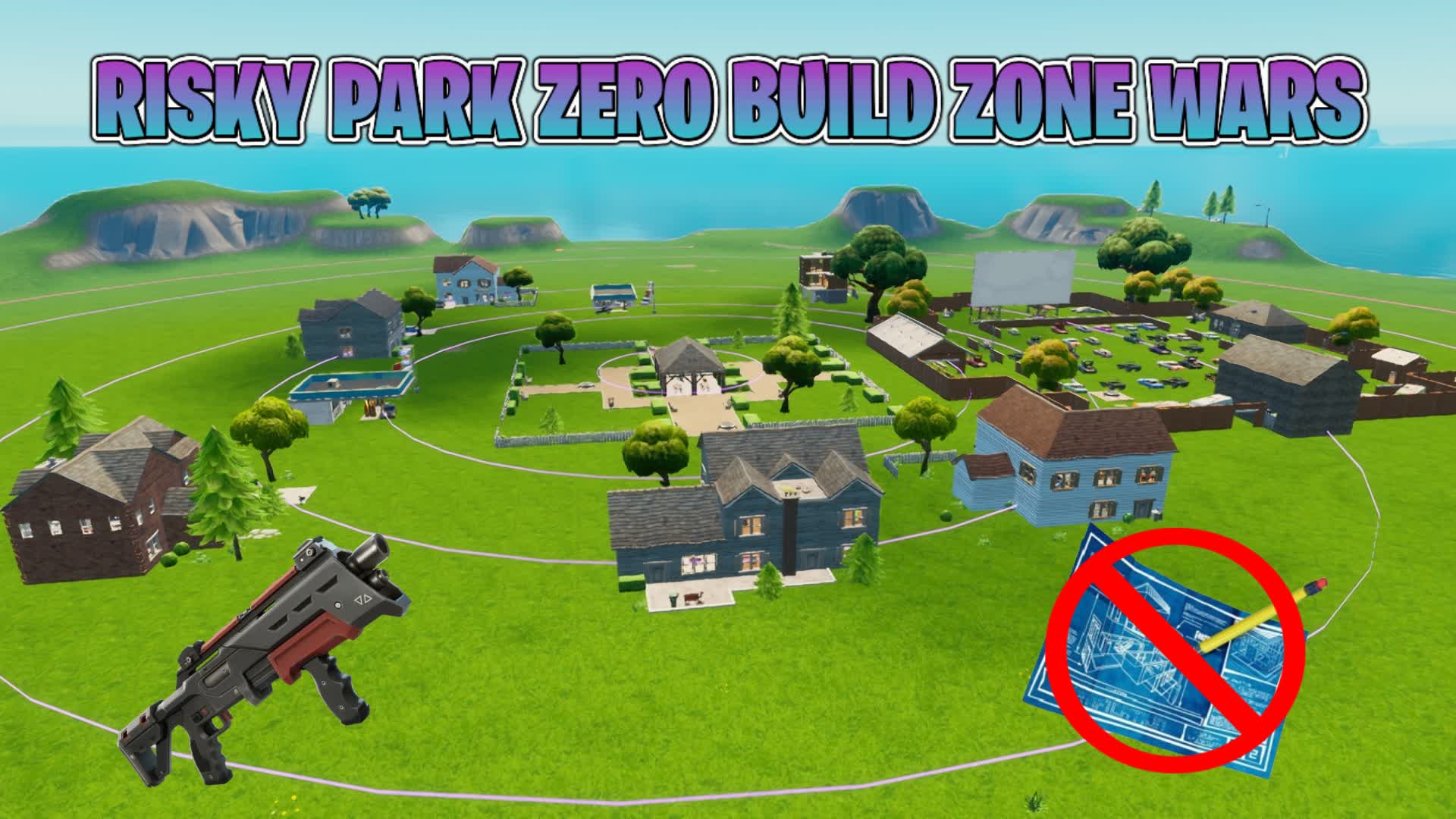 RISKY PARK ZERO BUILD ZONE WARS 5991-9820-0272 by bfro - Fortnite Creative Map Code - Fortnite.GG
