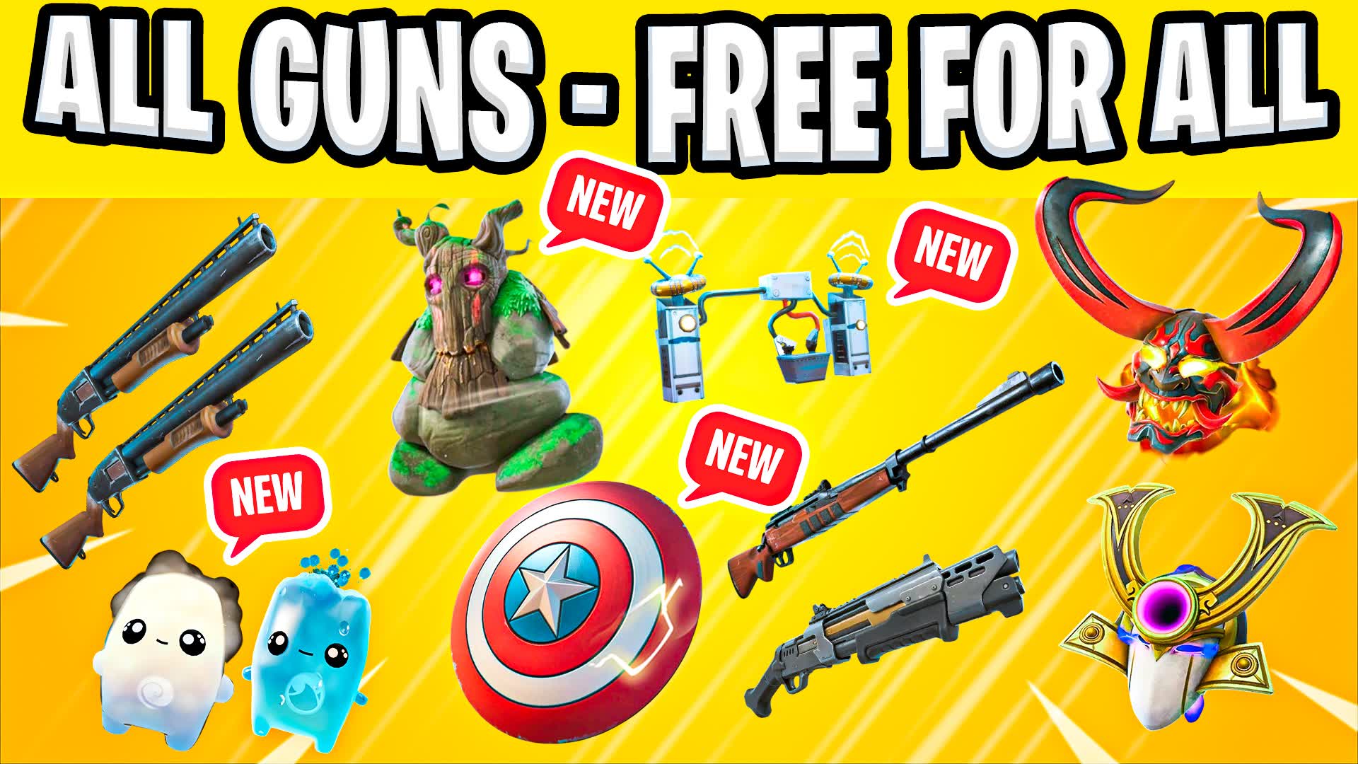 All Weapons - Free For All 2415-4097-4726 by 3xf - Fortnite Creative ...