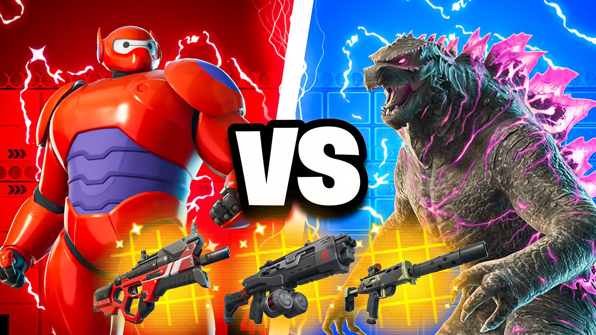 🔴BAYMAX VS GODZILLA🔵HEROES FFA 4360-0680-5703 von tictacbossik – Fortnite
