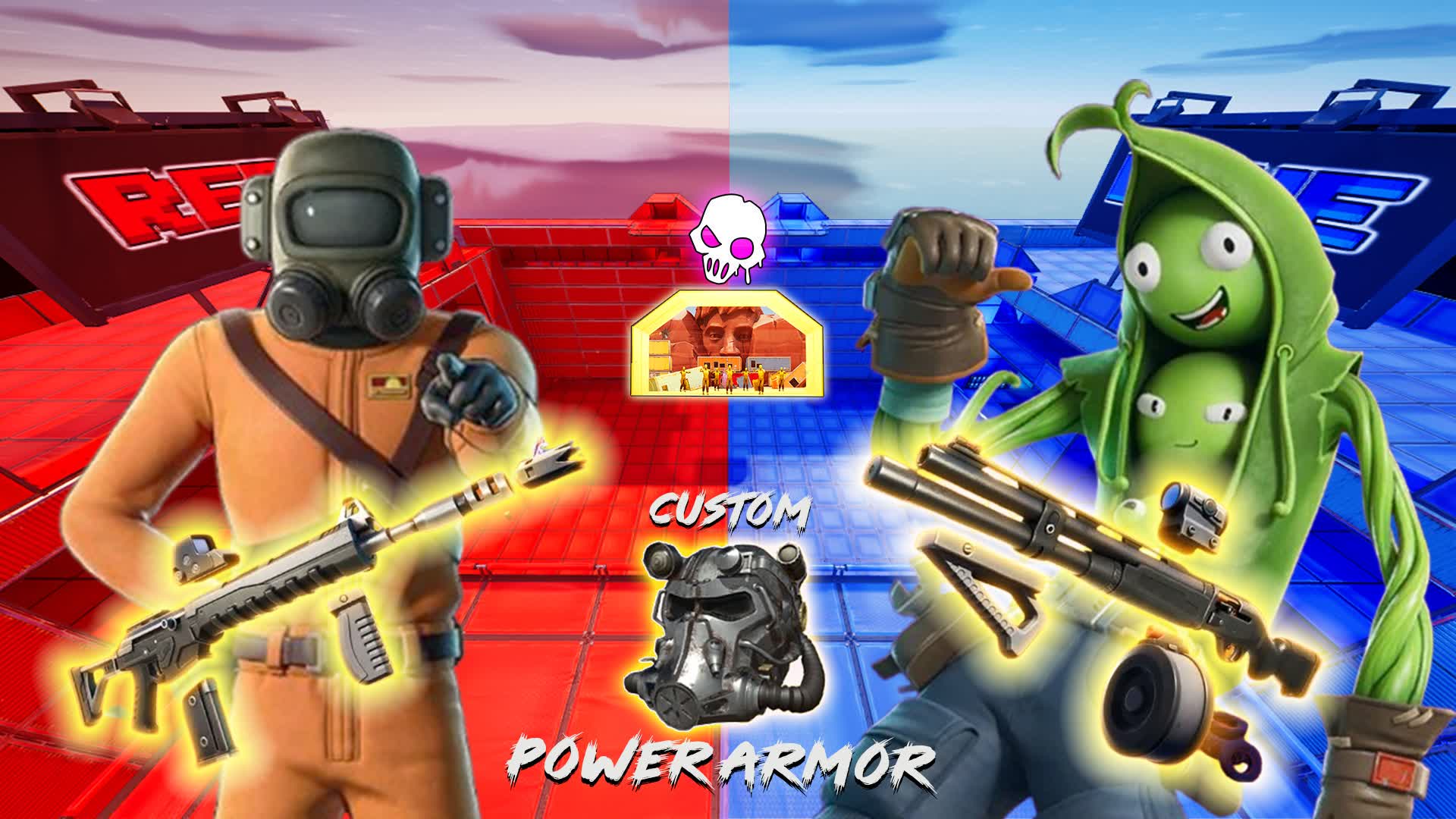 MEGA RED VS BLUE FUN GAME HERO 2SHOT🔵🔴 9156-8539-9807 by krubel ...