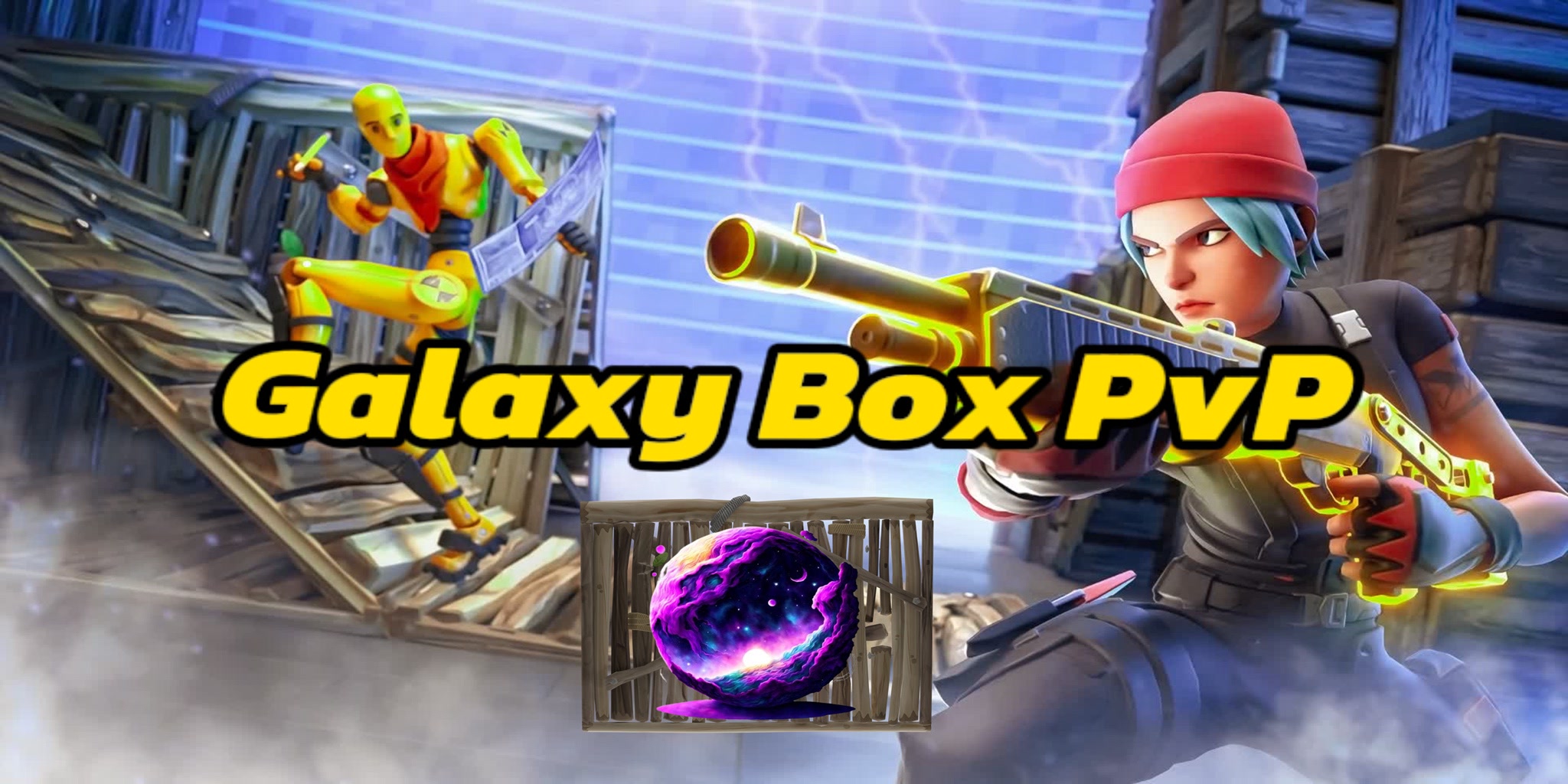 Galaxy Box PvP 1600-2860-2165 by groovingames - Fortnite Creative Map Code - Fortnite.GG