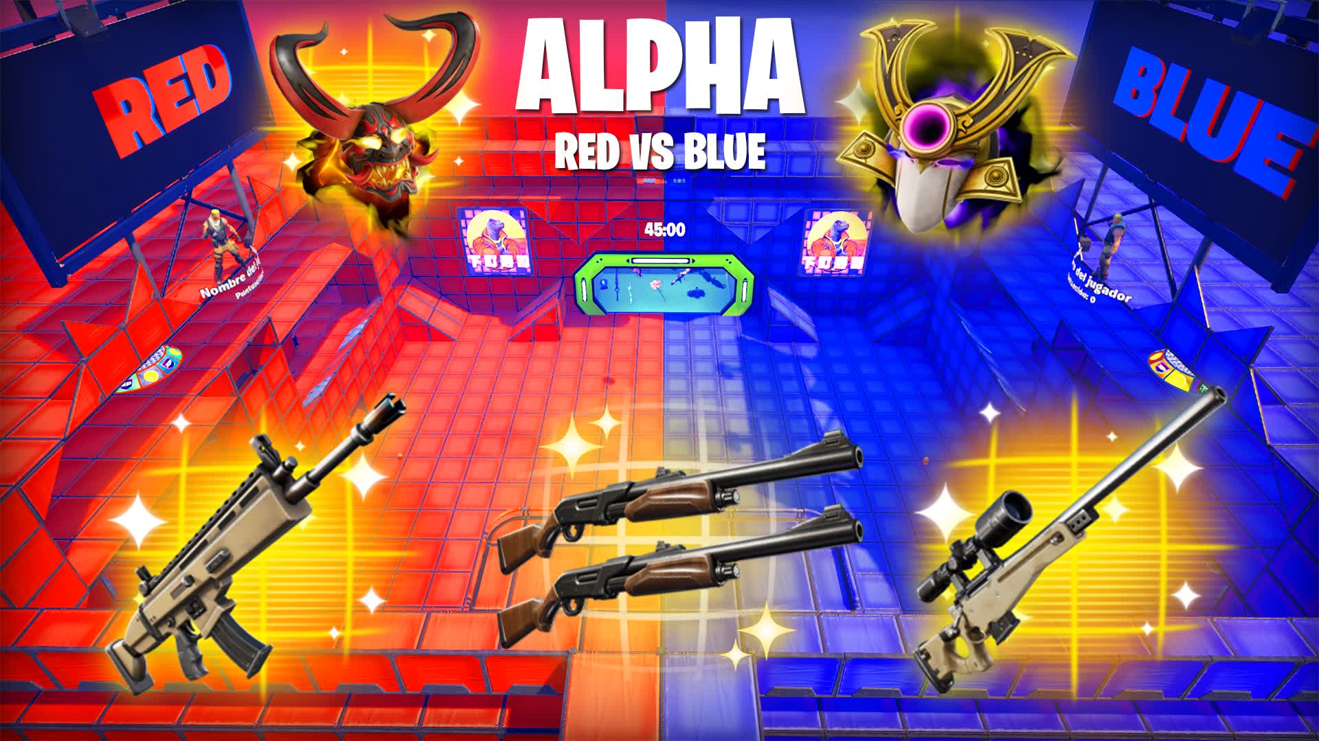 ALPHA🔴🔵RED VS BLUE 7891-2768-8334 di herald - Fortnite