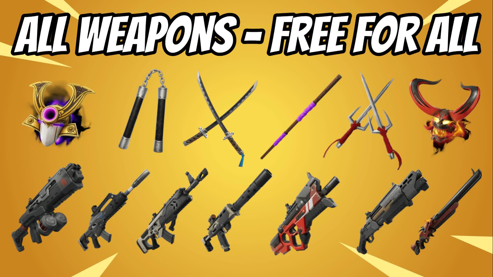 TMNT ALL WEAPONS FREE FOR ALL DRIVE 5509-8256-4307 by amos - Fortnite Creative Map Code ...