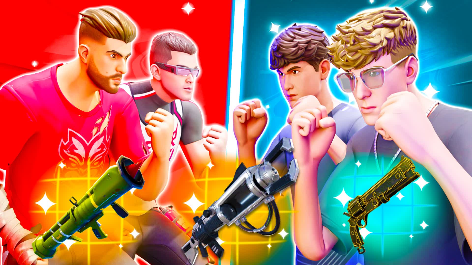 STREAMER VS PRO || RED VS BLUE 🔴🔵 3559-9110-3271 by dre4m - Fortnite ...