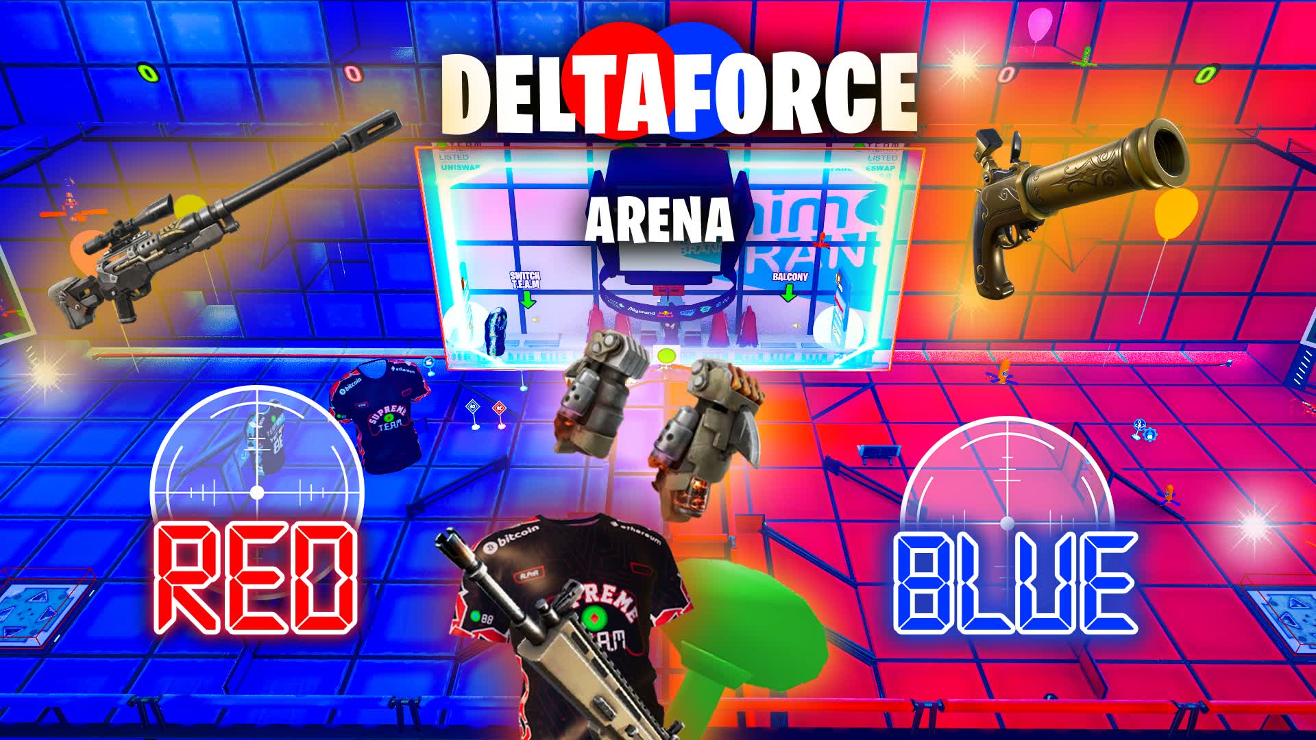 RED 🔴 vs 🔵 BLUE DELTA ARENA 6799-1526-1416 by deltaforce - Fortnite ...
