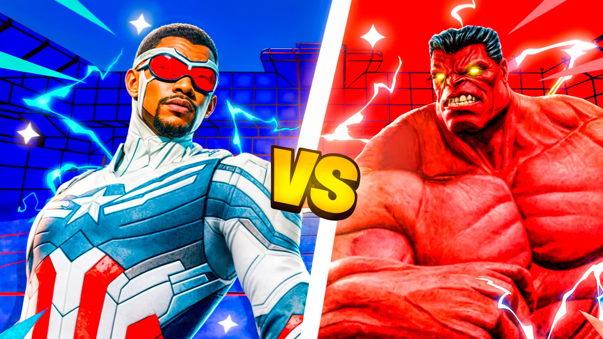 CAPTAIN AMERICA VS RED HULK 🔴🔵 3347-5007-0959 by santivis - Fortnite ...
