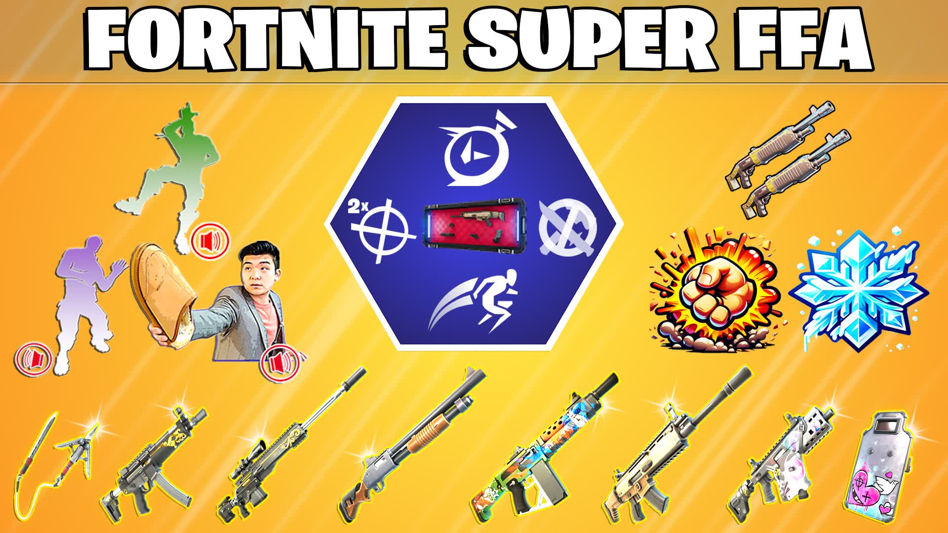 Juega ⭐FORTNITE SUPER FFA - ALL GUNS - 5351-5711-5407 | Fortnite Zone