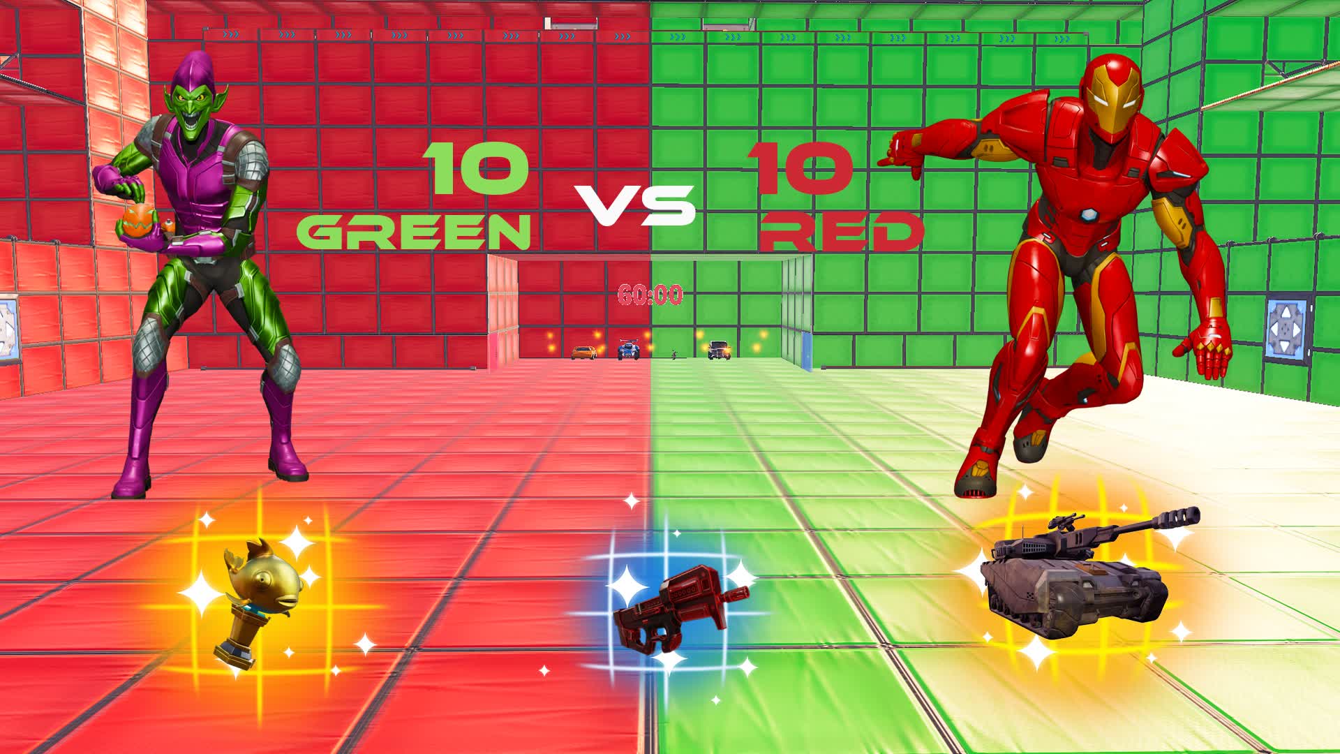 Green VS Red All Weapons for fun 0001-9248-1923 by mldy62 - Fortnite ...