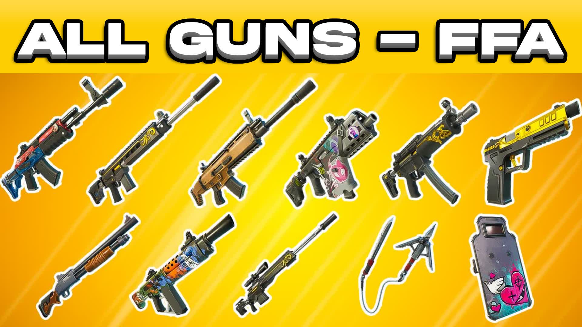 💯 ALL WEAPONS - FREE FOR ALL 2999-8730-1429 by dilii - Fortnite ...
