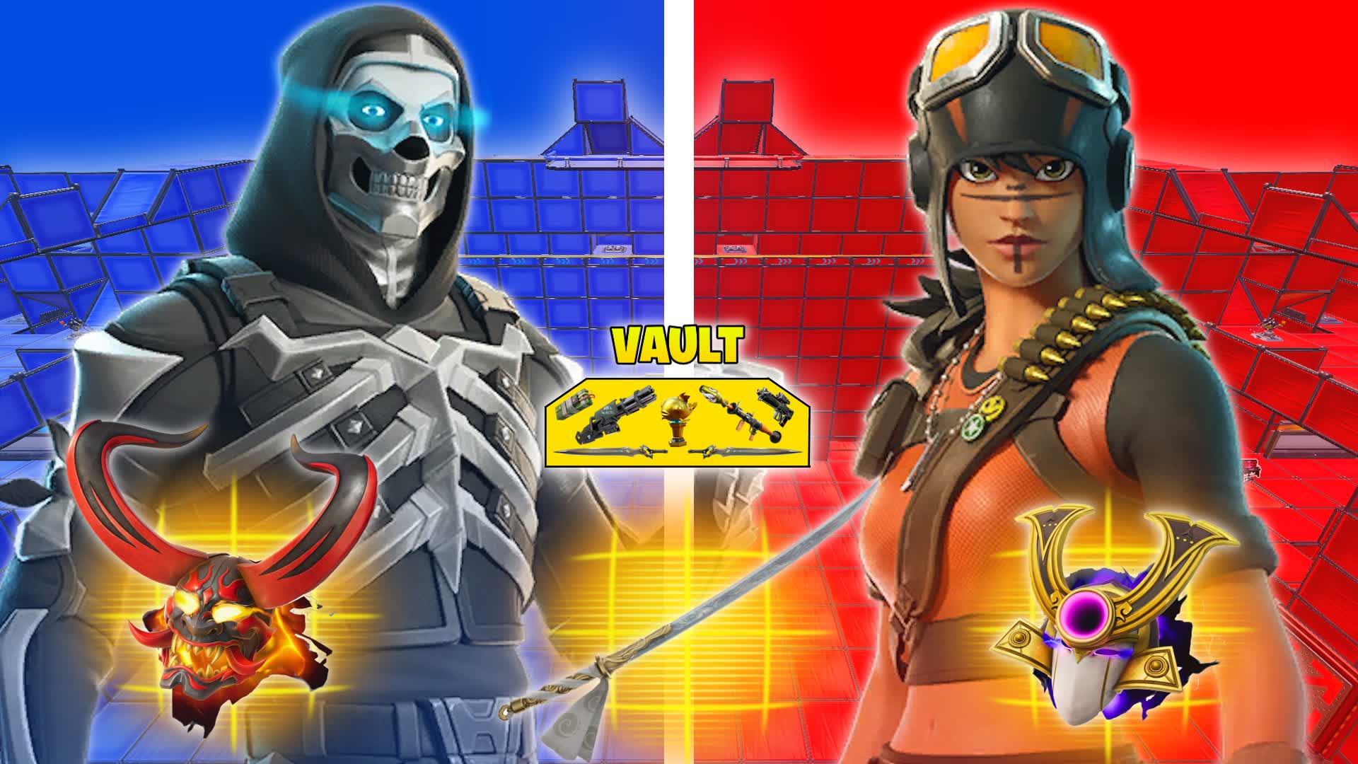 MEGA RED VS BLUE HERO OG🔴🔵 8564-7851-9666 by deathrun - Fortnite ...