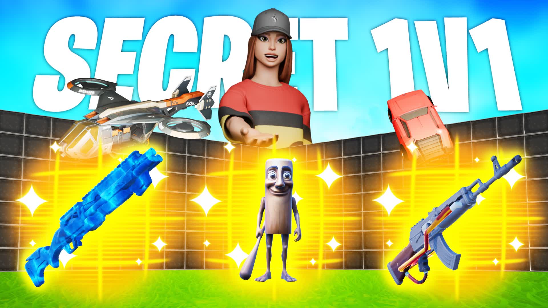 SECRET 1V1 ALL GUNS & VEHICLES - FFA 7375-8787-5073, de auratryx — Fortnite