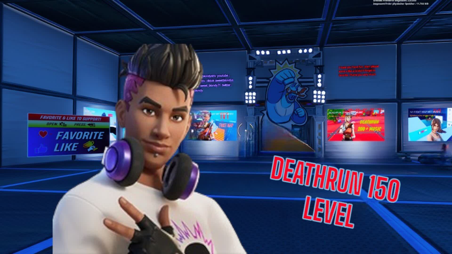 Deathrun 150 Level 🥳 8712-5769-3084 by sweet-blondys - Fortnite ...