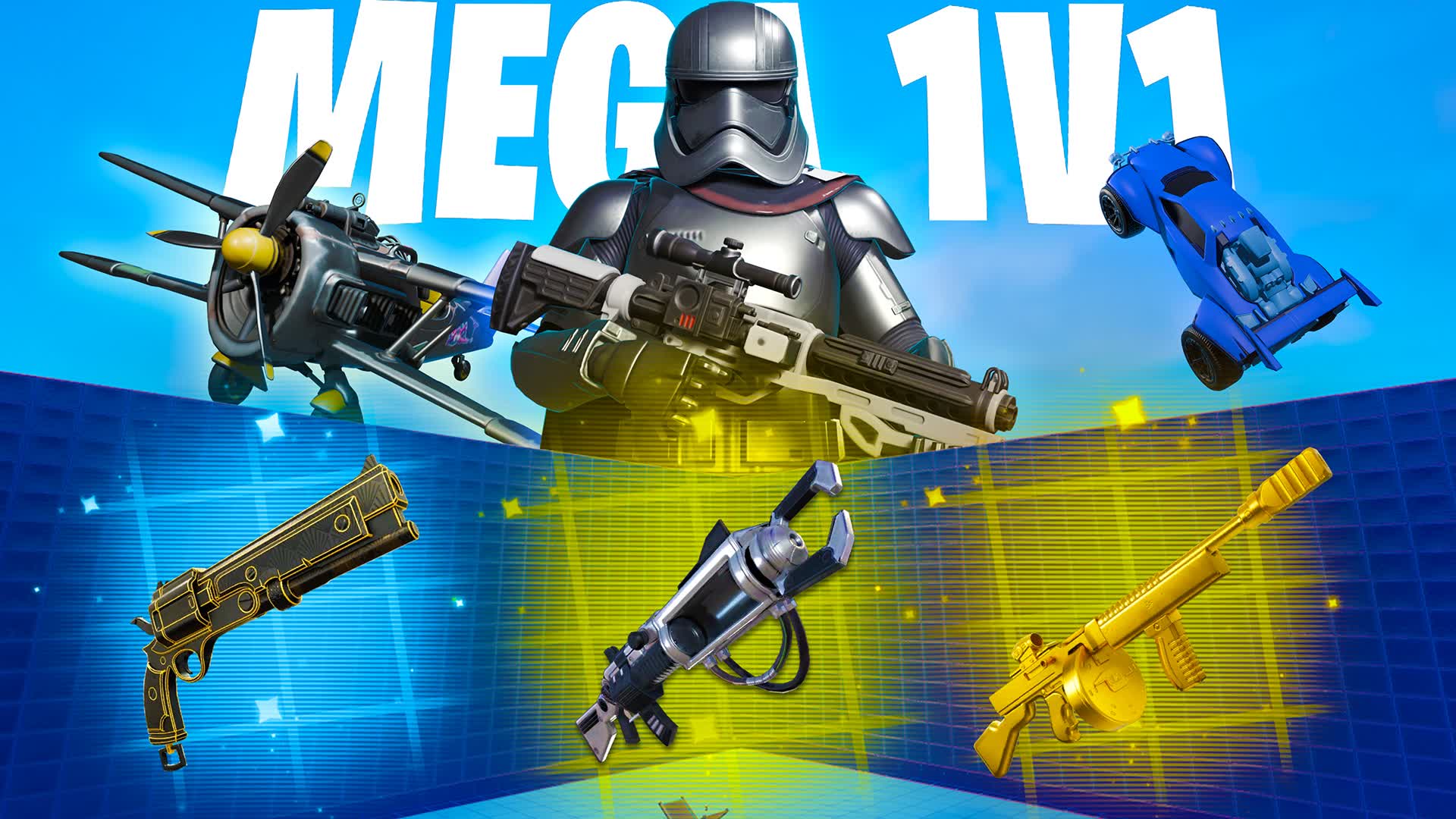 1v1 With All Weapons & Vehicles 8794-6624-9818 by 5st5 - Fortnite Creative Map Code - Fortnite.GG