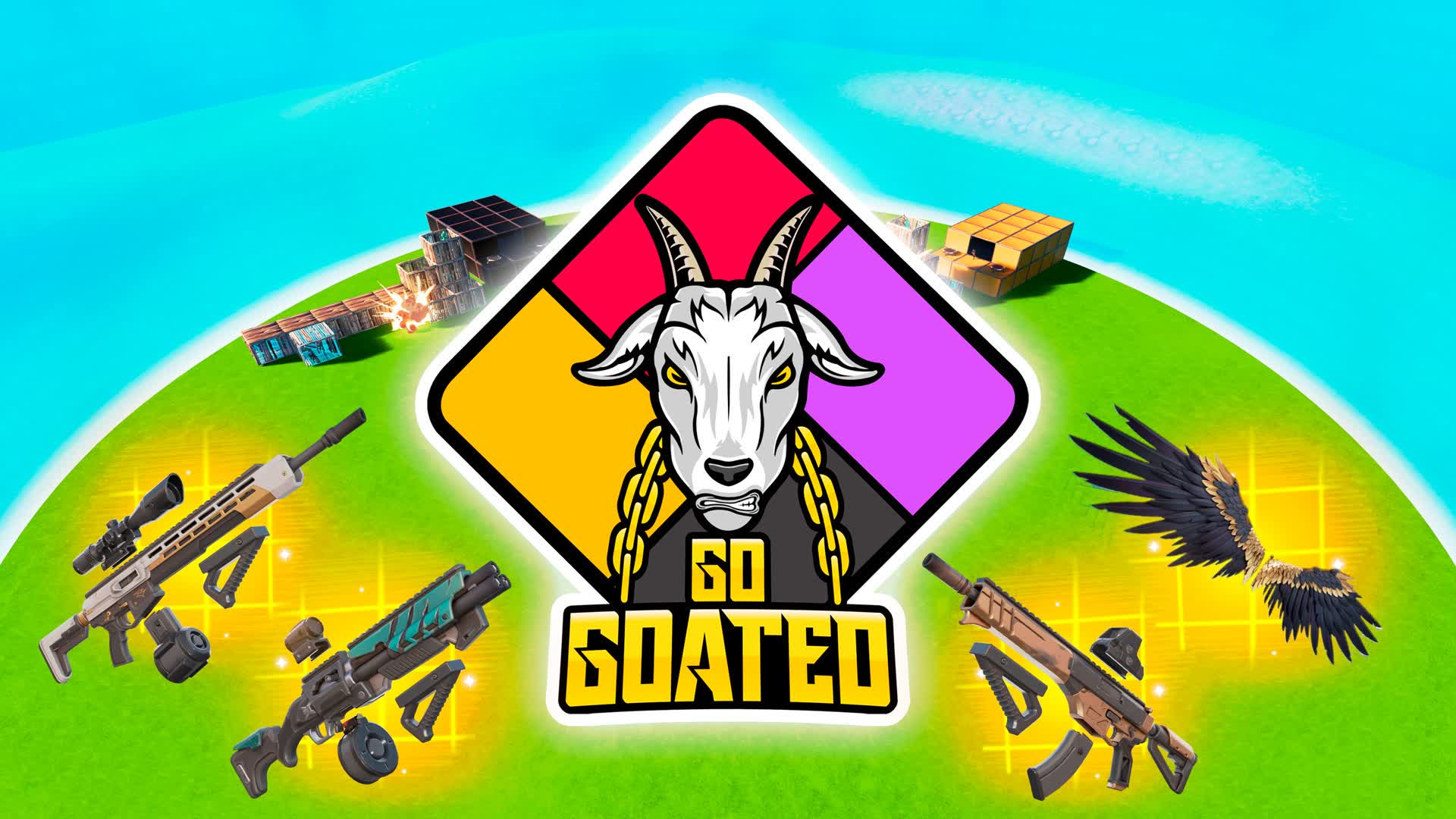 GO GOATED! ZONE WARS 🌀 0224-3158-6755 by oxd - Fortnite Creative Map ...