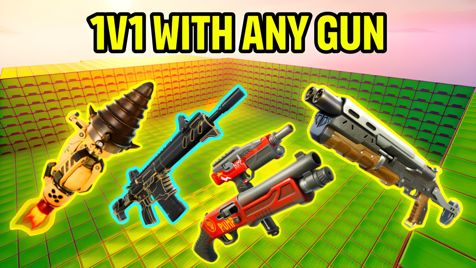 1V1 WITH ANY GUN 2217-9548-8470 by devan_studios - Fortnite Creative Map Code - Fortnite.GG