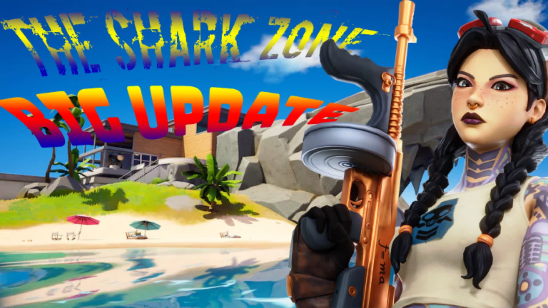 🏝️The Shark Zone🌴 (CHAOS) 8205-6995-2076 by faketrippy - Fortnite Creative Map Code - Fortnite.GG
