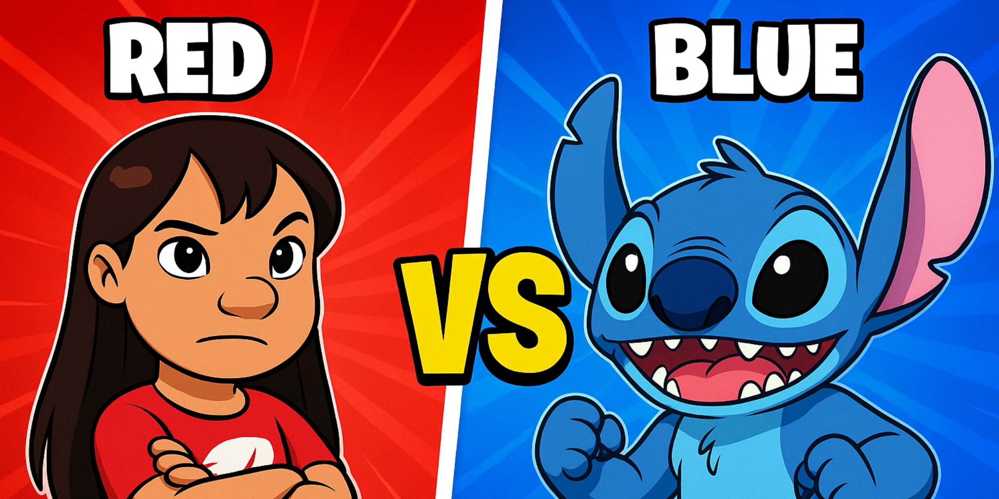 LILO & STITCH🌸RED VS BLUE –SUPERPOWER🔴 0665-2095-5193 by aurex03 ...