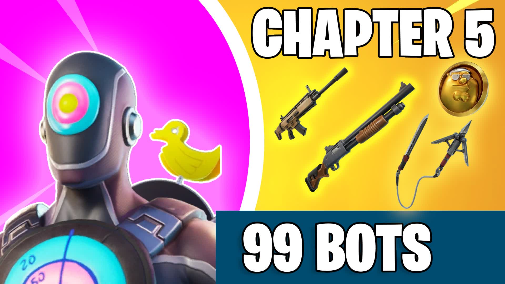 99 Bots The Pit FFA All Weapons 4161-7487-3230 من ابتكار pepran - Fortnite