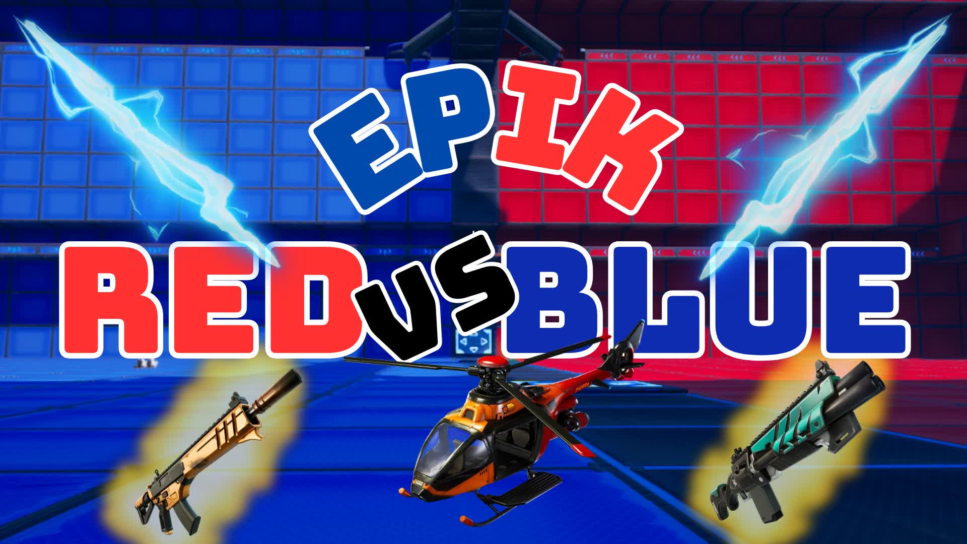 EPIK RED vs BLUE 🔴🔵 4925-8797-2659 by mlkmedia - Fortnite Creative Map ...
