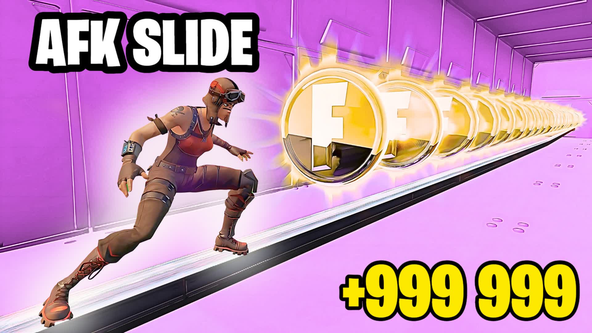 SUPER SLIDE COINS AFK^ AND CHILL 0631-1162-1184 by twitch_hub - Fortnite