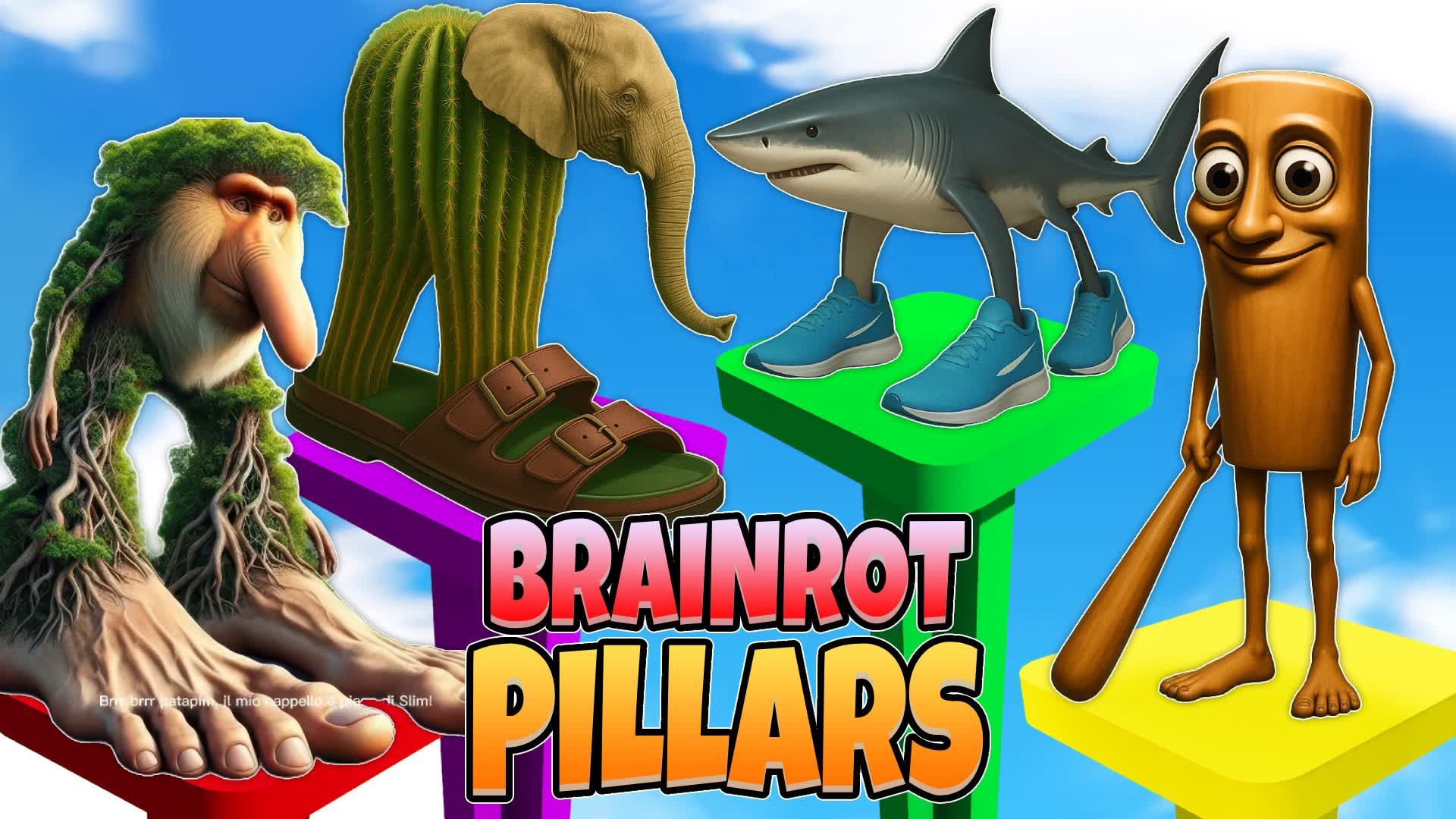 BRAINROT PILLARS 🤣 3796-2918-1074 by kingzi - Fortnite Creative Map ...