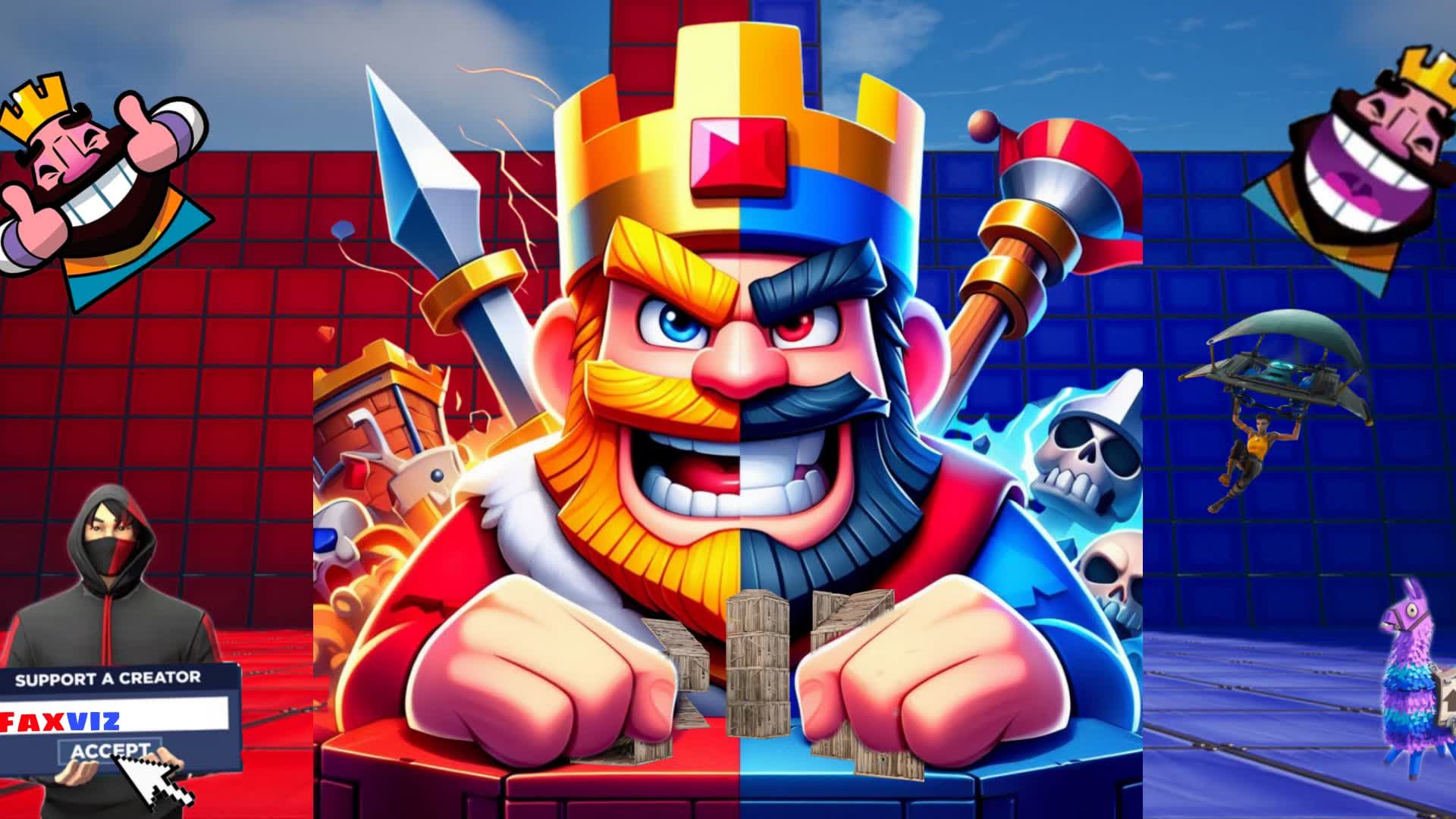 CR 👑 RED 🔴 VS BLUE 🔵 1734-3970-0548 by userc405e74 - Fortnite Creative ...