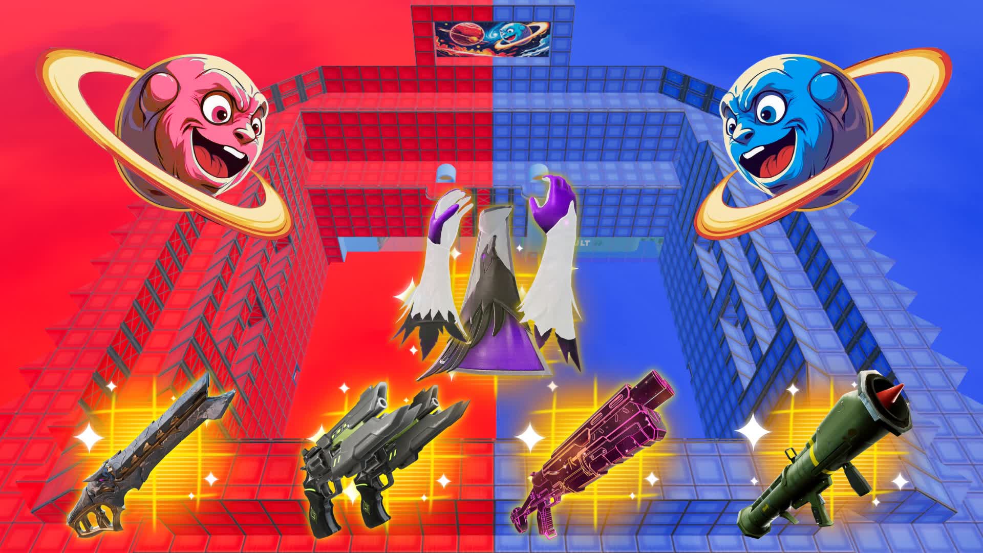 MARS VS NEPTUNE-red blue 🔴🔵 9830-6478-0991 by aircop - Fortnite ...