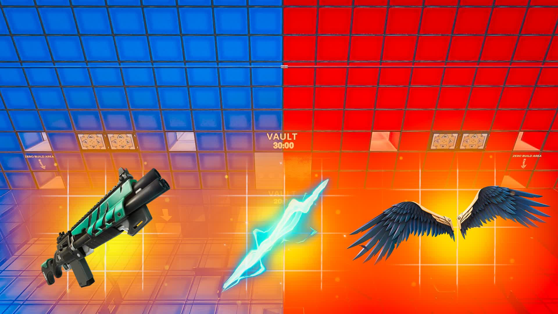 🔴 Crazy Insane Red vs Blue 🔵 5232-9358-8470 by coach-harry - Fortnite ...