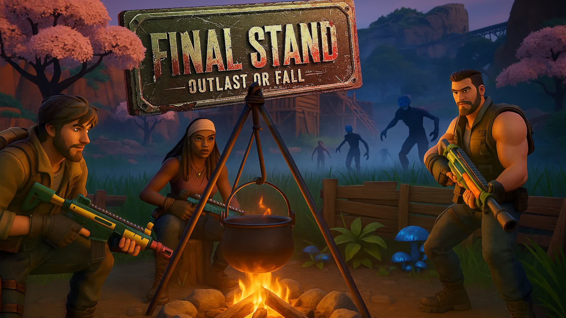 Final Stand: Outlast Or Fall 3883-3475-7604 by codiefn - Fortnite Creative Map Code - Fortnite.GG