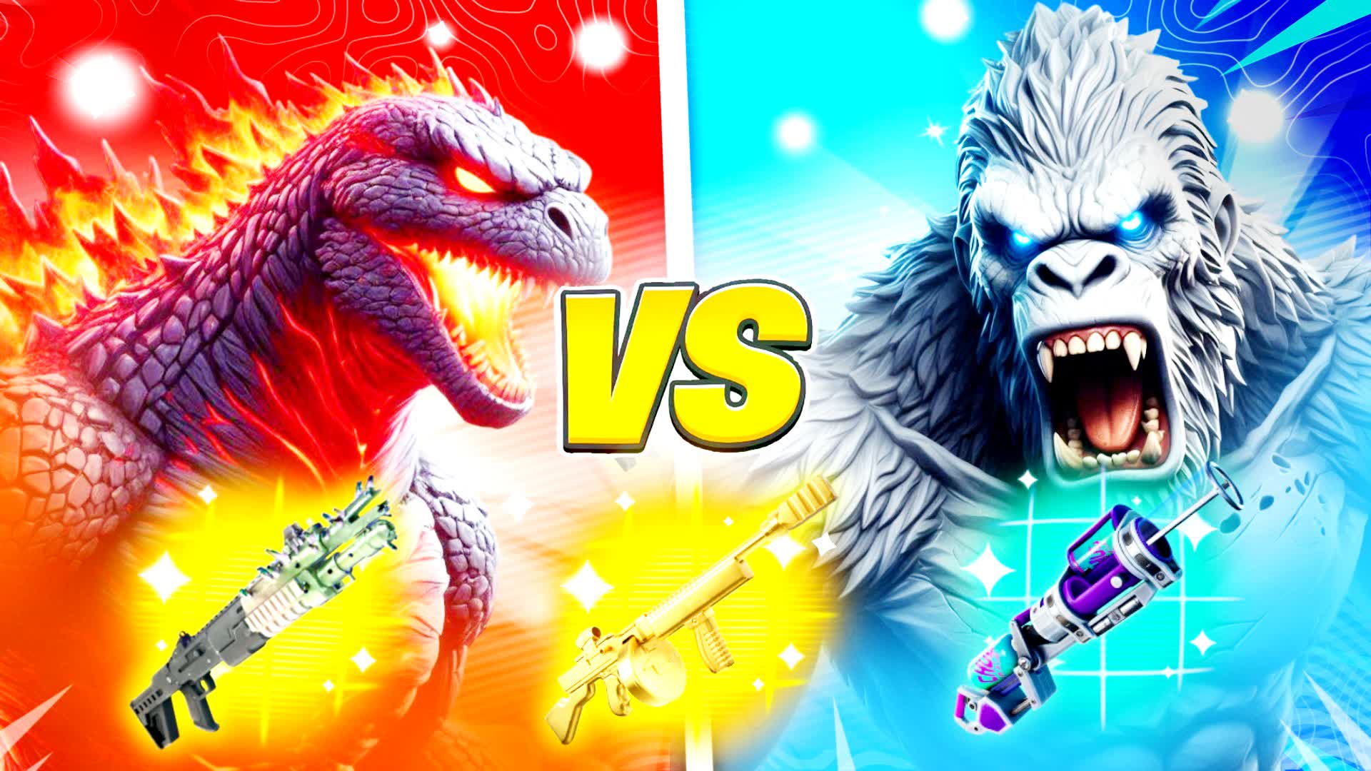 GODZILLA VS KONG RED VS BLUE 🔴🔵 9835-2470-7605 by el3ktromaps ...