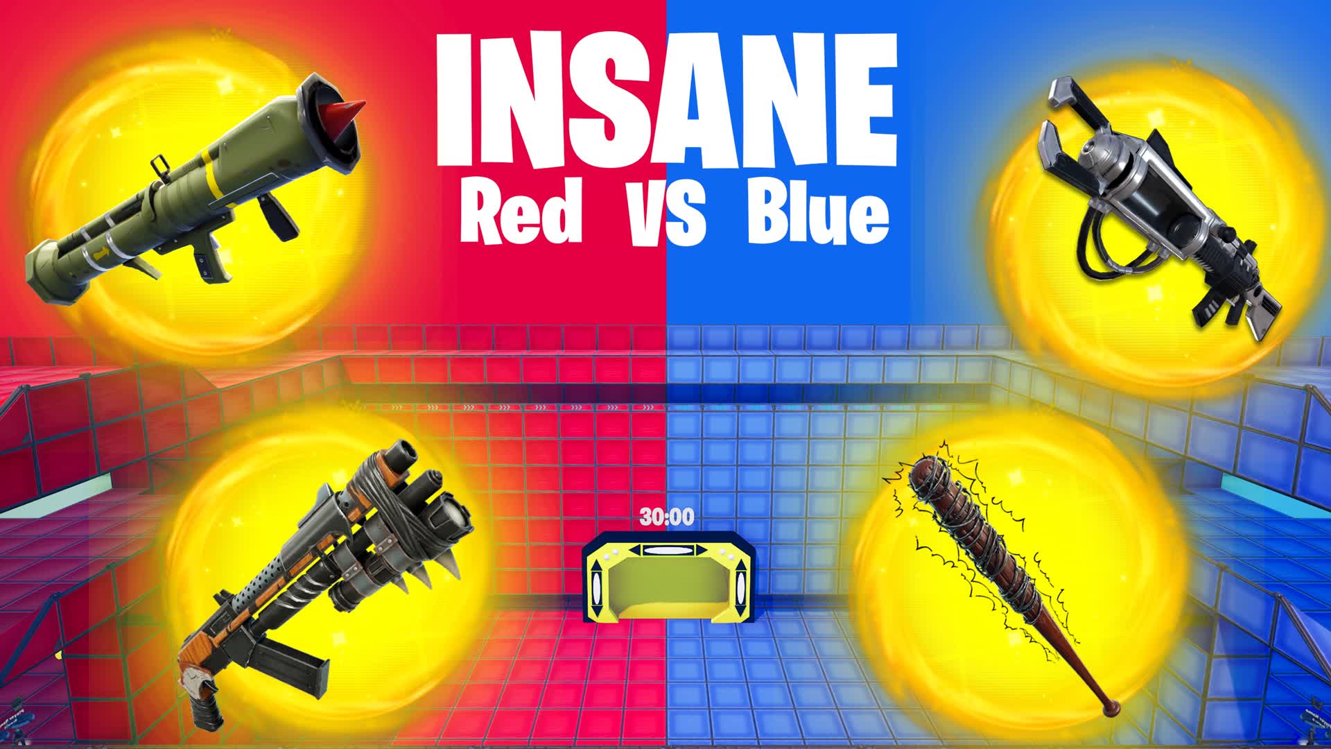 INSANE RED VS BLUE 🔴🔵 5129-9329-8518 by stepashkac_cs - Fortnite ...