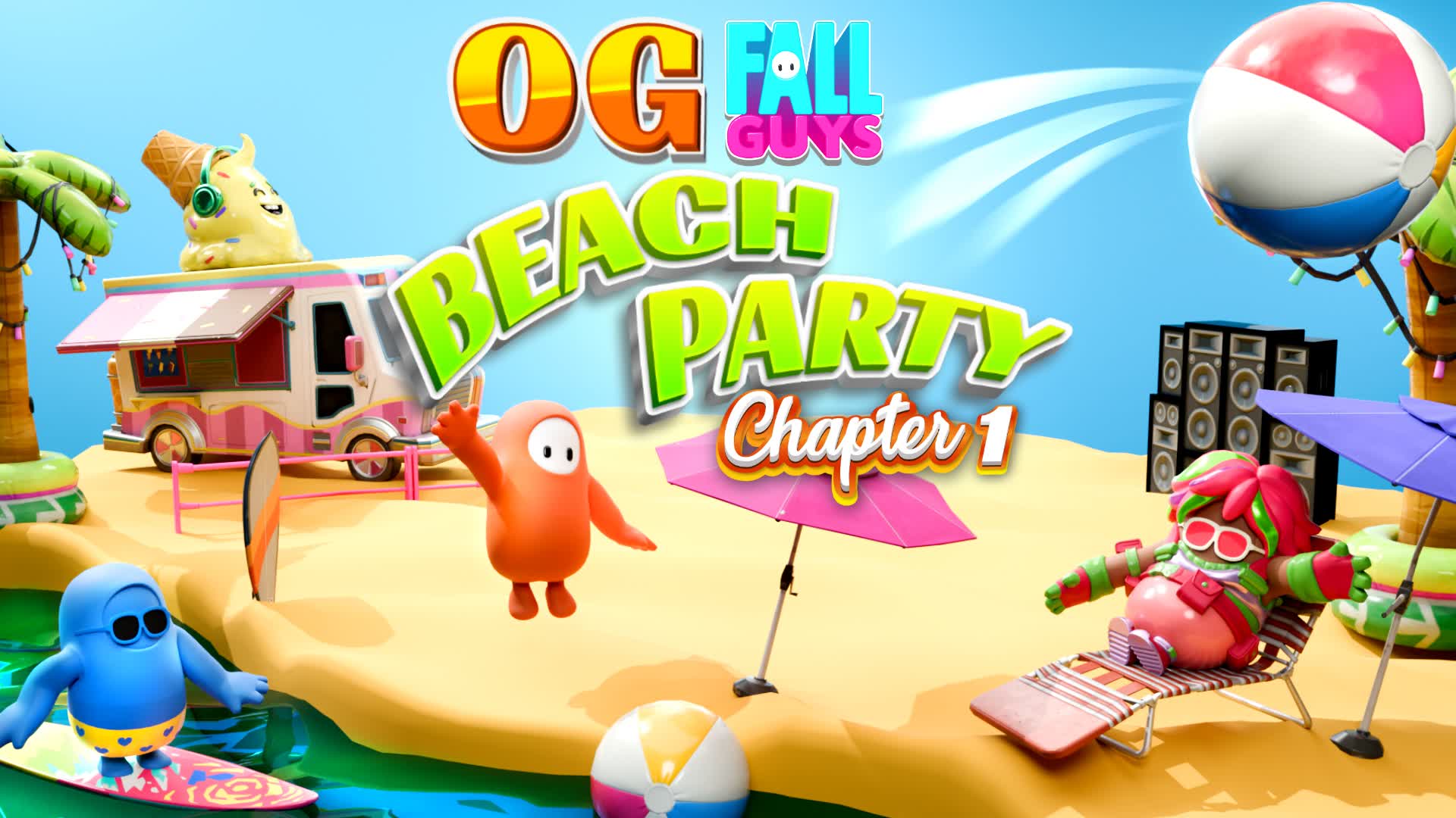 OG Fall Guys Beach Party Chapter 1 - 7693-0776-4427 | Fortnite Zone
