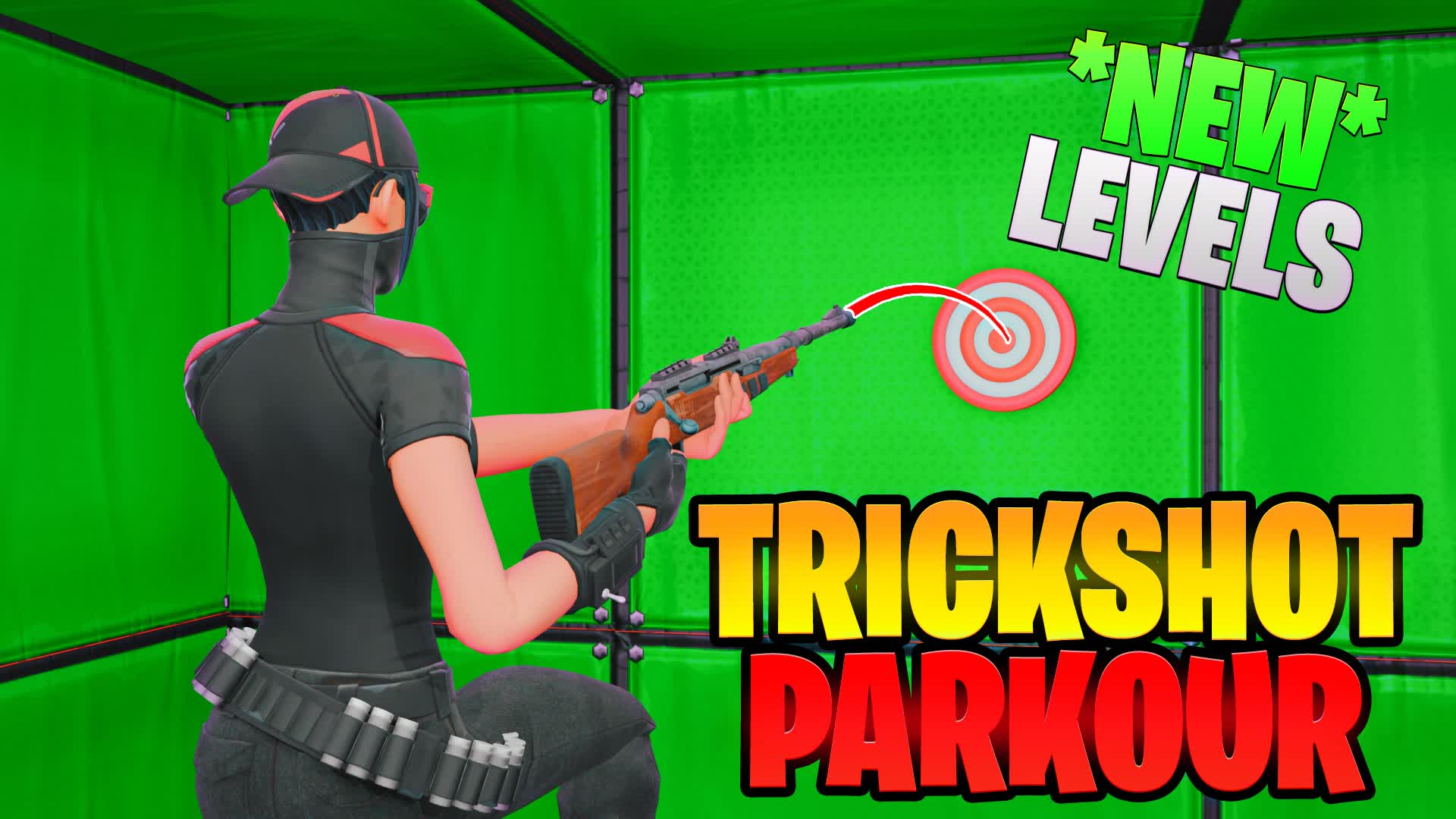 TRICKSHOT PARKOUR 🎯(10+ LEVELS) 9876-3777-7718 by d1rolly - Fortnite