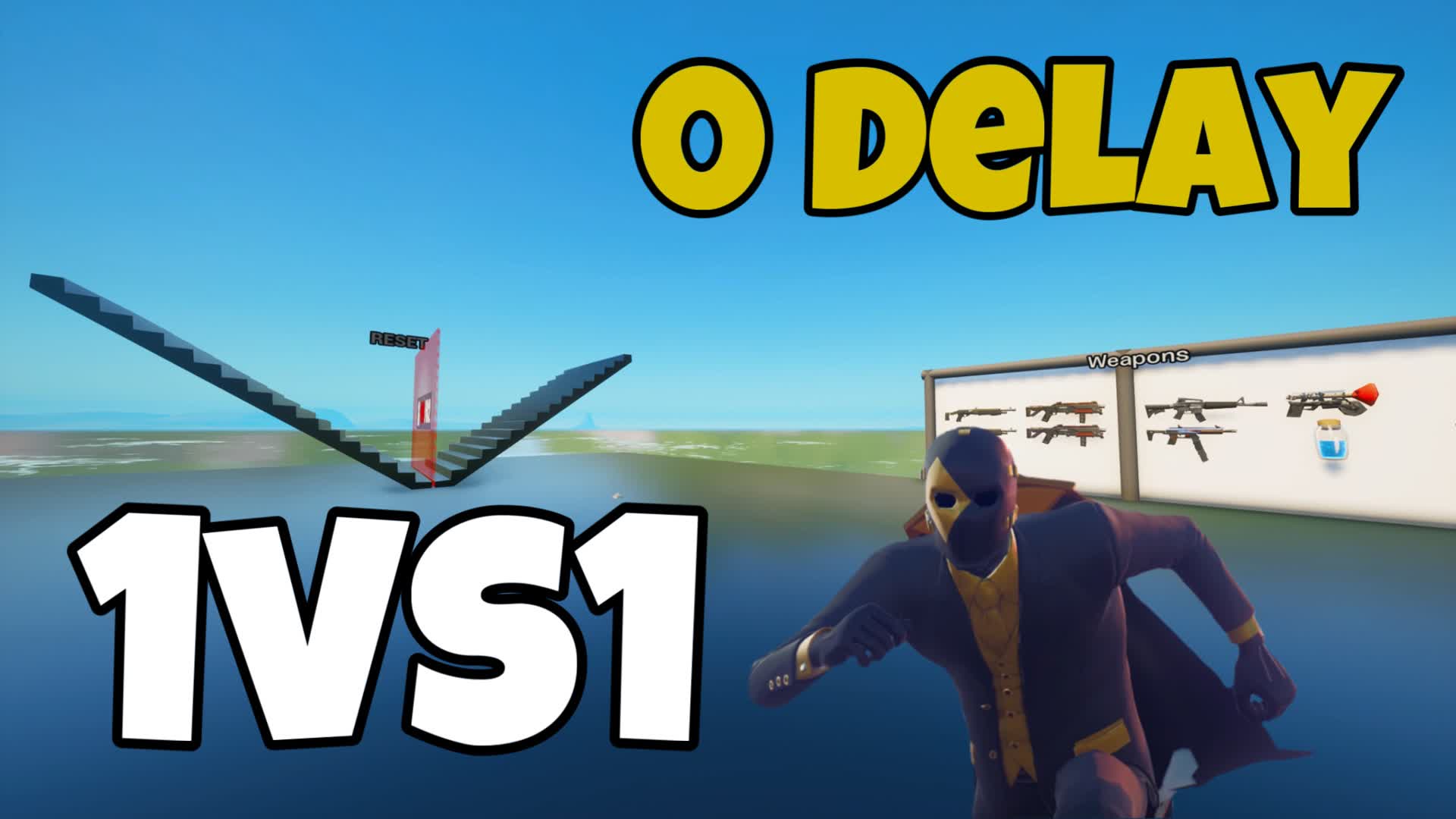 1v1 Map (0 Delay) 0666-3289-3830 by flacee - Fortnite Creative Map Code - Fortnite.GG