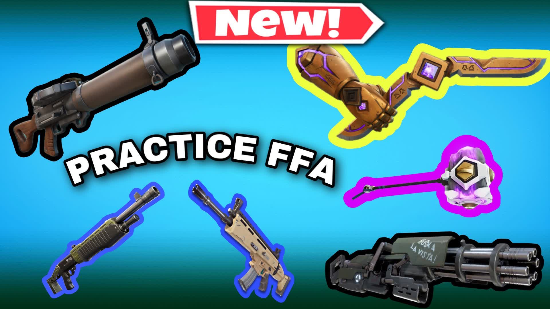 PRACTICE FFA - ALL WEAPONS 9124-7972-7614 by apfel - Fortnite Creative Map Code - Fortnite.GG