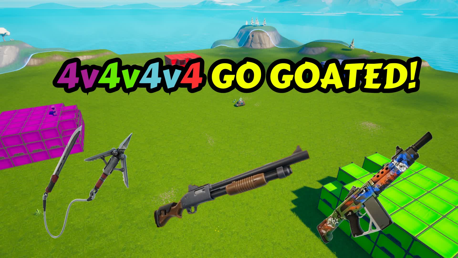 🐐 4v4v4v4 Go Goated 🐐 9646-0140-9142 by mysticfnw - Fortnite Creative ...