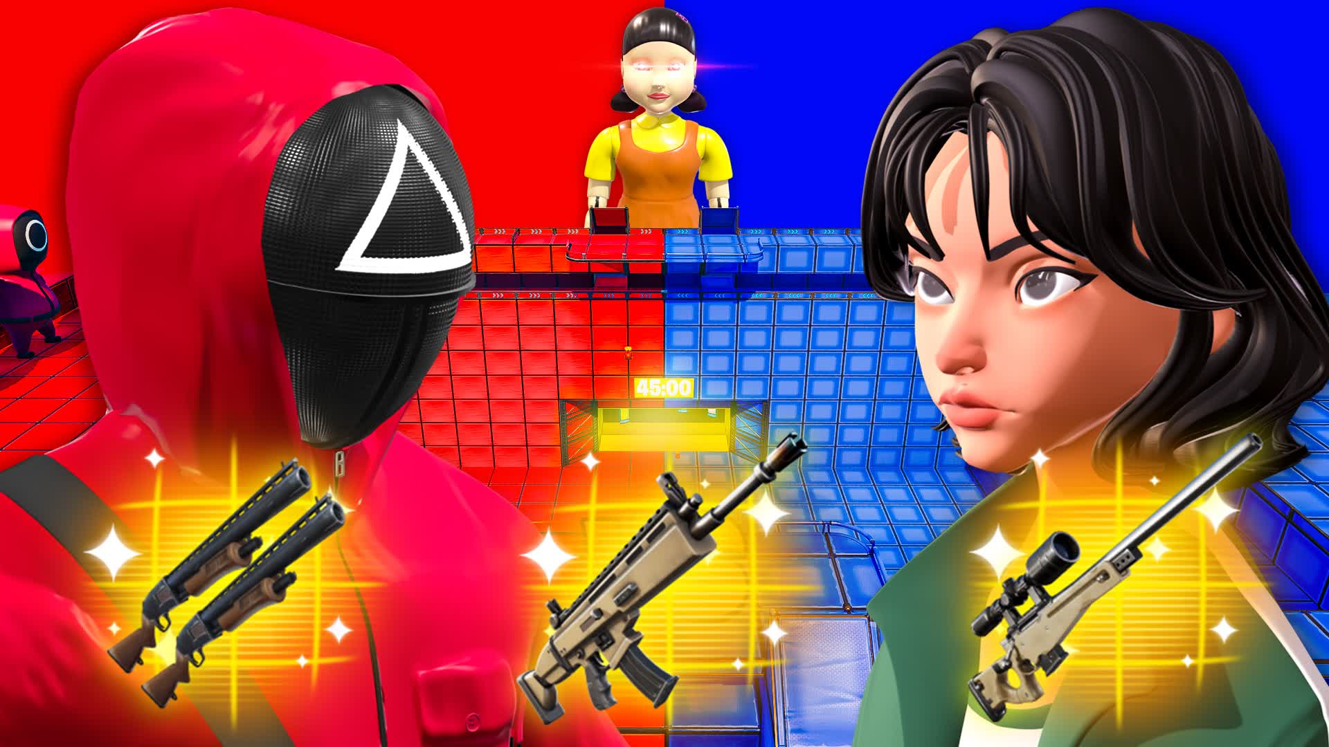 OCTO GAME RED VS BLUE 🔴🔵(SQUID GAME) 0665-4165-2894 by azark - Fortnite Creative Map Code ...