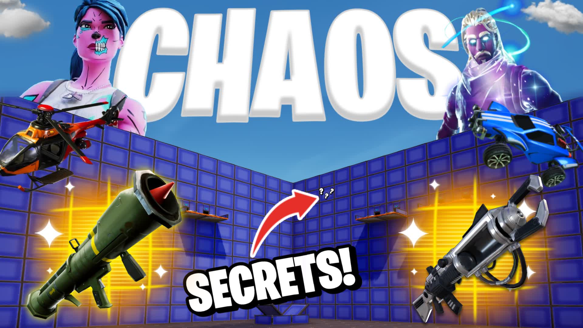 CHAOS 1V1 - FREE FOR ALL 9873-1674-3384 by lnx7 - Fortnite Creative Map ...