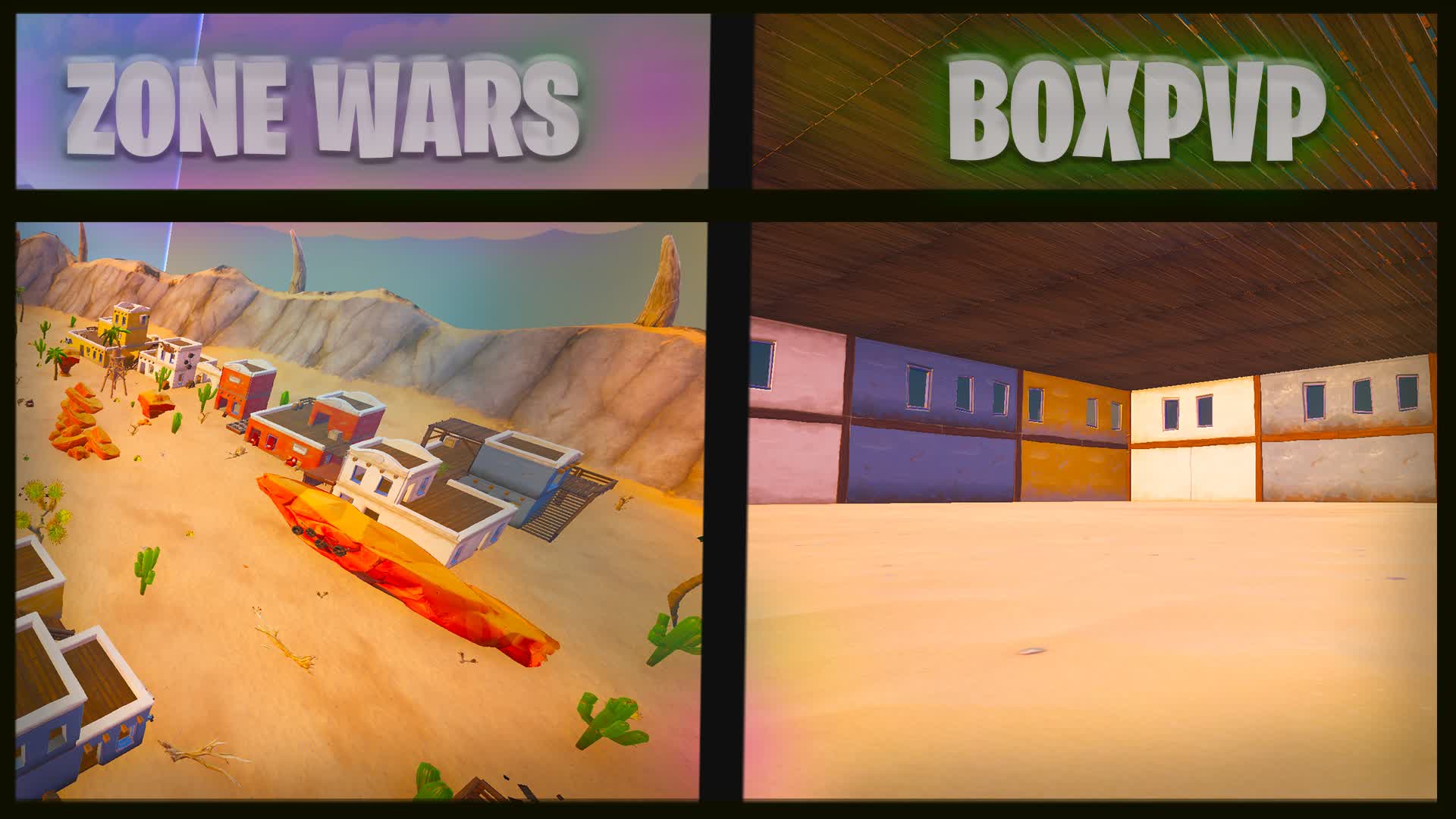 🌵DESERT ZONEWARS & BOXPVP 7296-9672-9871 by bbzz - Fortnite Creative Map Code - Fortnite.GG