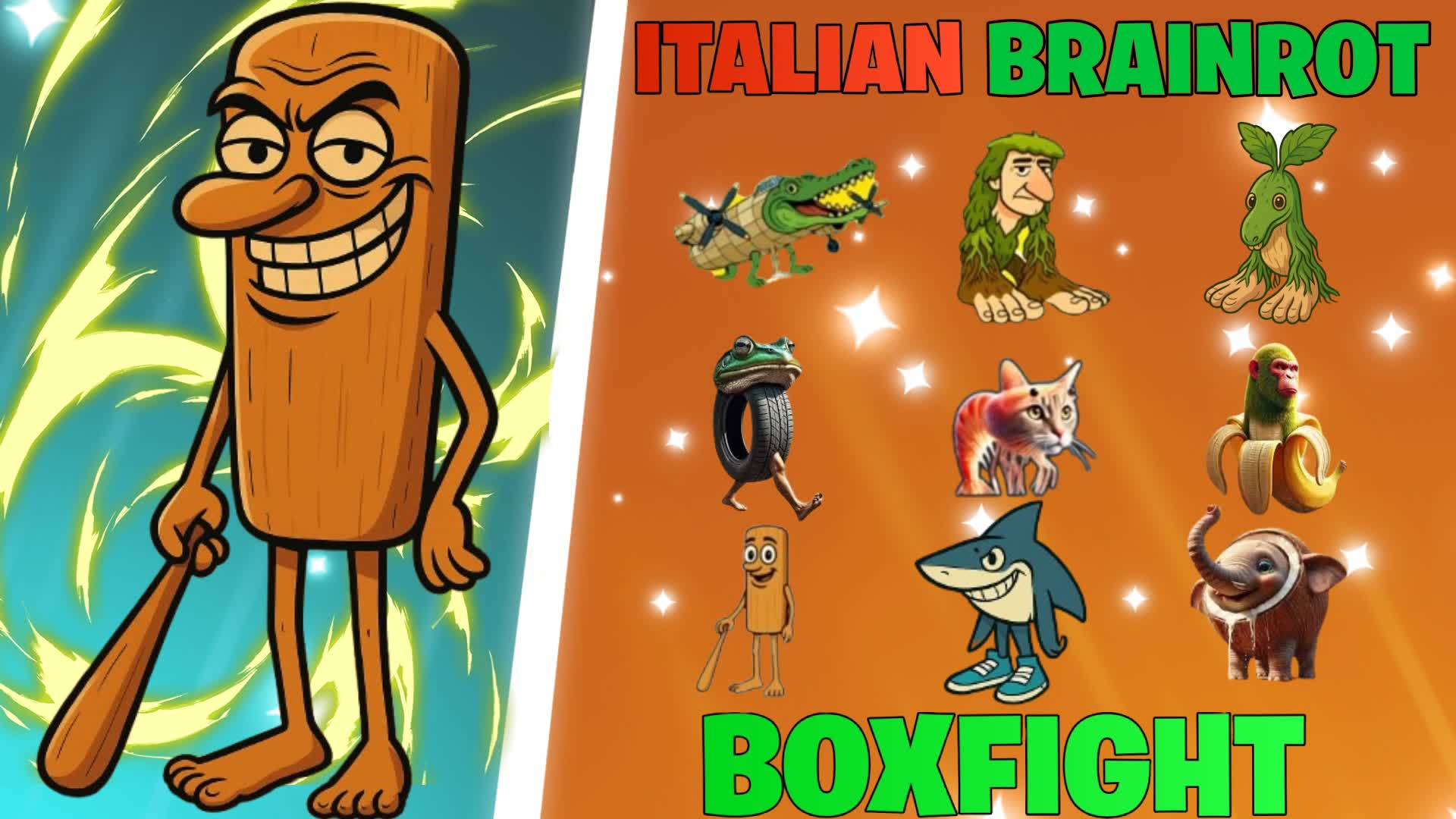 ITALISH BRAINROT BOX FIGHT🦈 2342-6270-5192 من ابتكار fandax - Fortnite