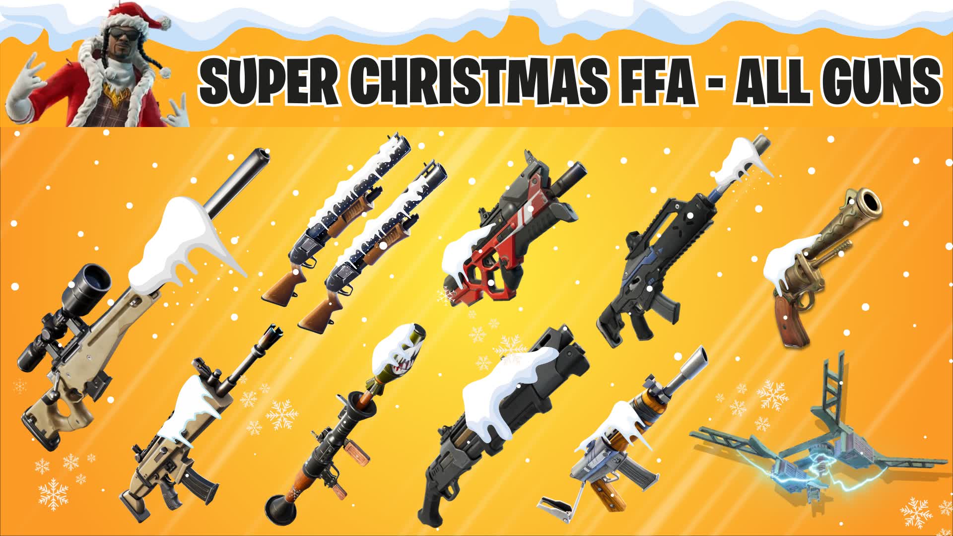 SUPER CHRISTMAS FFA - ALL GUNS 5691-5856-8395 by reflexztzxn - Fortnite