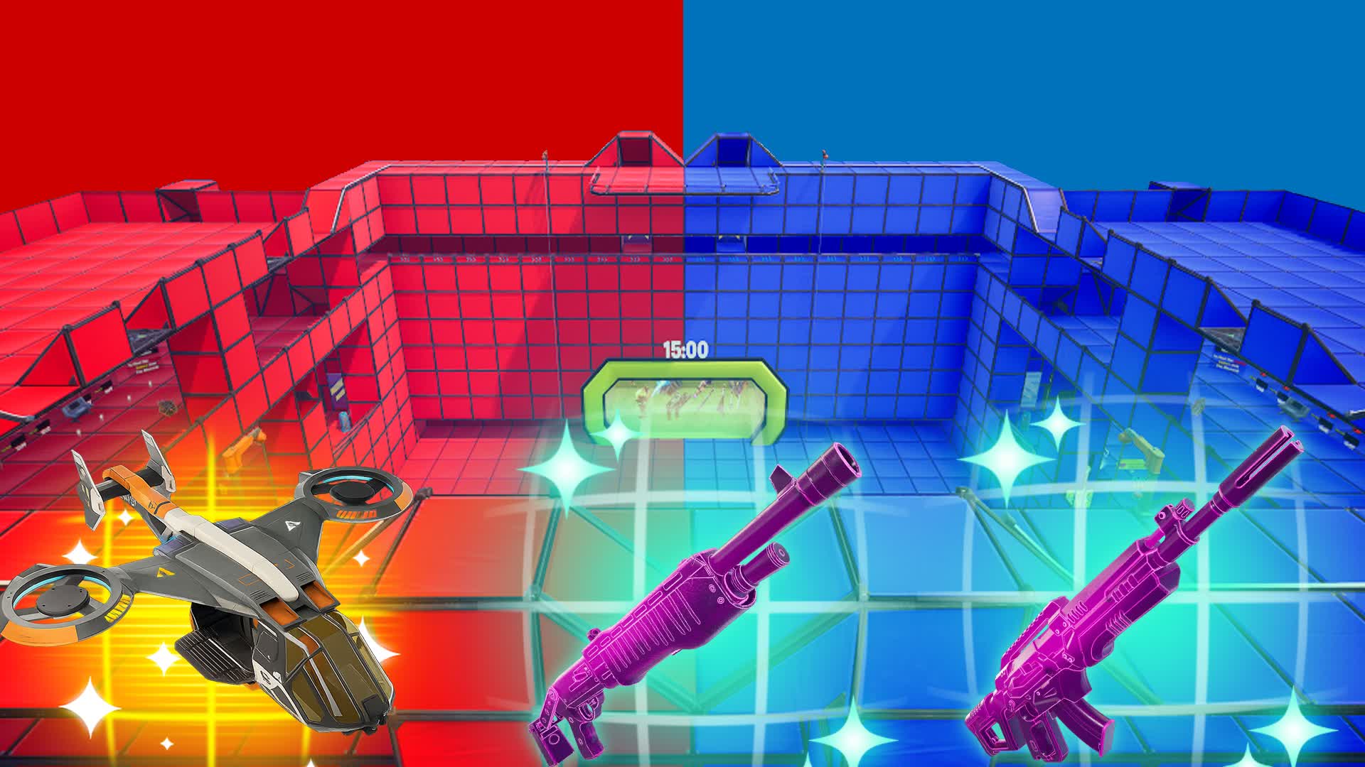 SUPER RED VS BLUE 🔴🔵 VXG 4201-5853-7628 by vxg - Fortnite