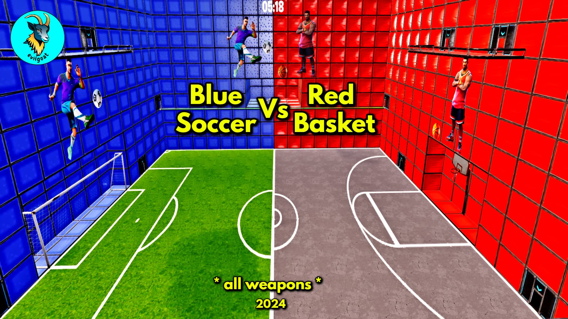 Red vs Blue [2.0] - Basket & Soccer 2676-4228-1549 by evilgoat ...