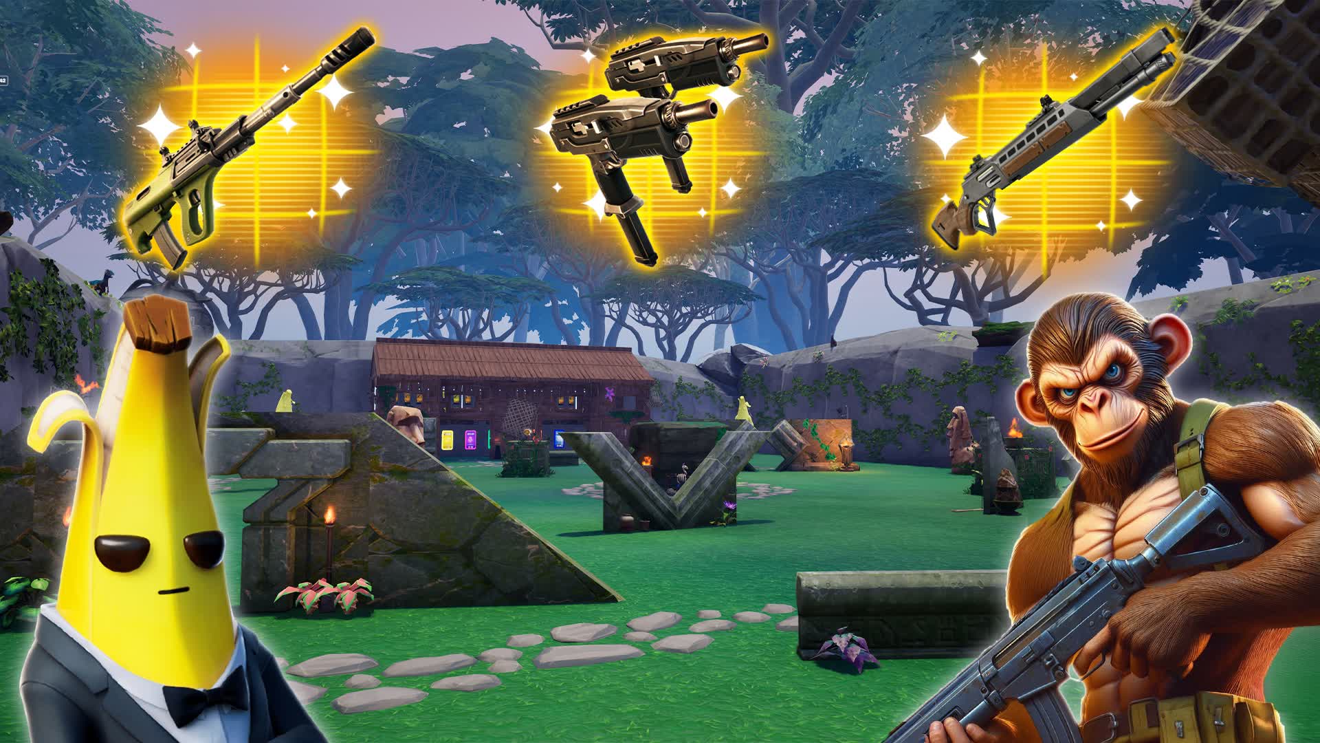 🐵MONKEY VS BANANA🍌 6494-3939-4018 by mythixs - Fortnite Creative Map Code - Fortnite.GG